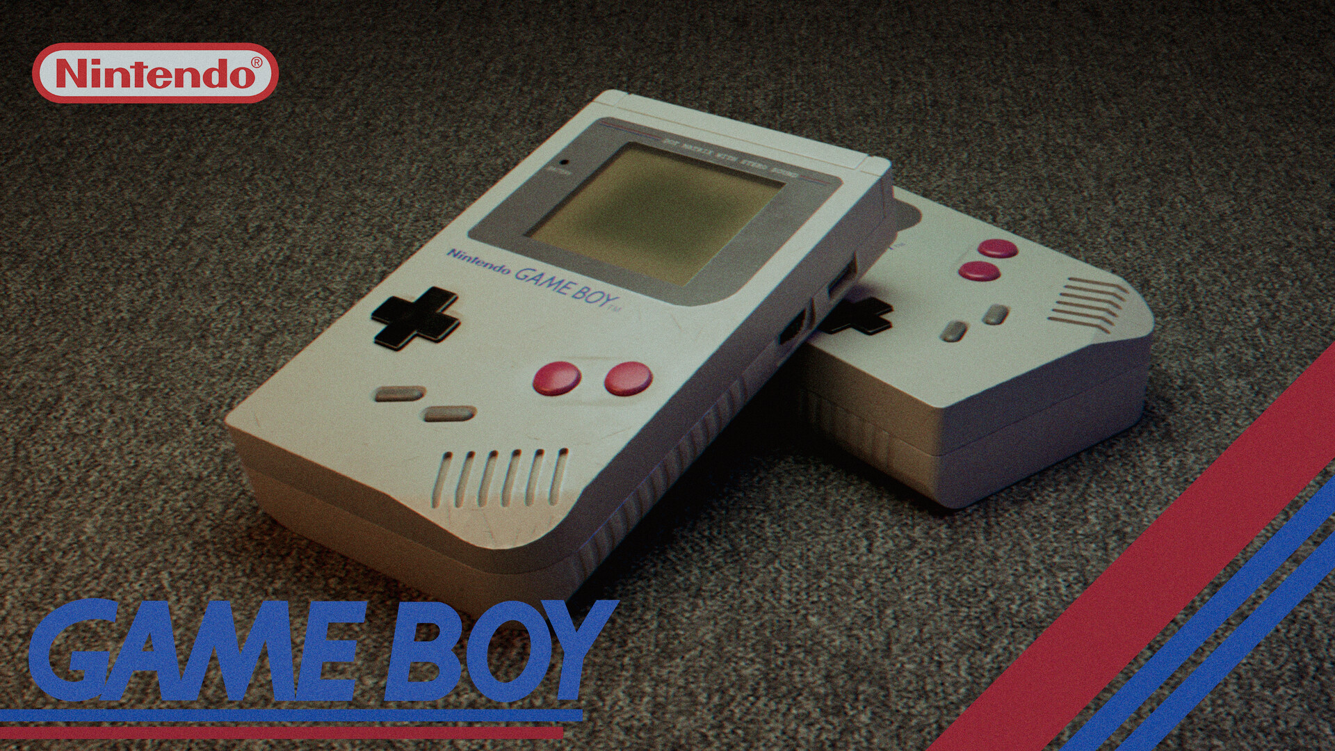 ArtStation - Gameboy render