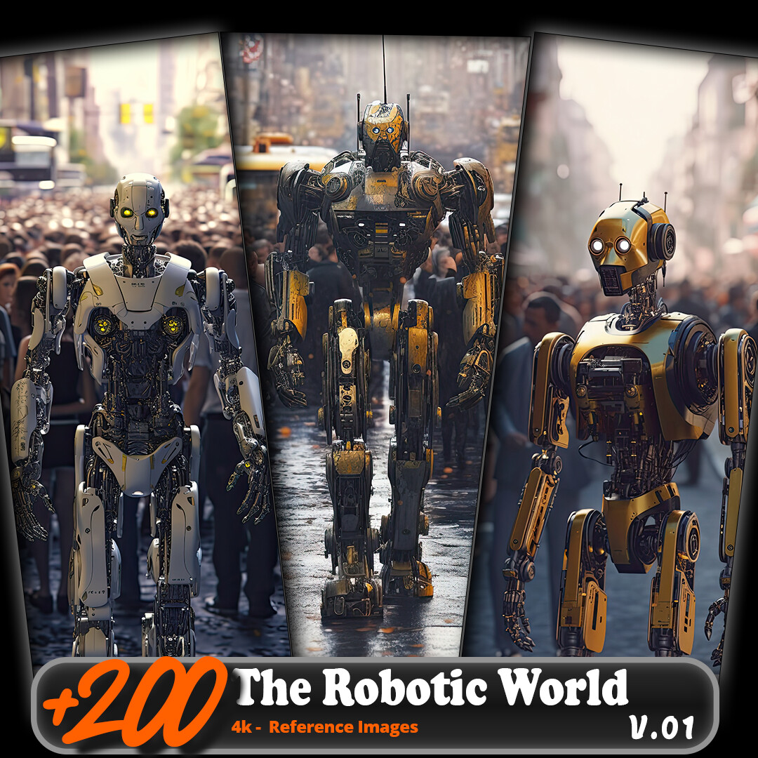 ArtStation - The Robotic World Vol.01 /4K/ Reference Image