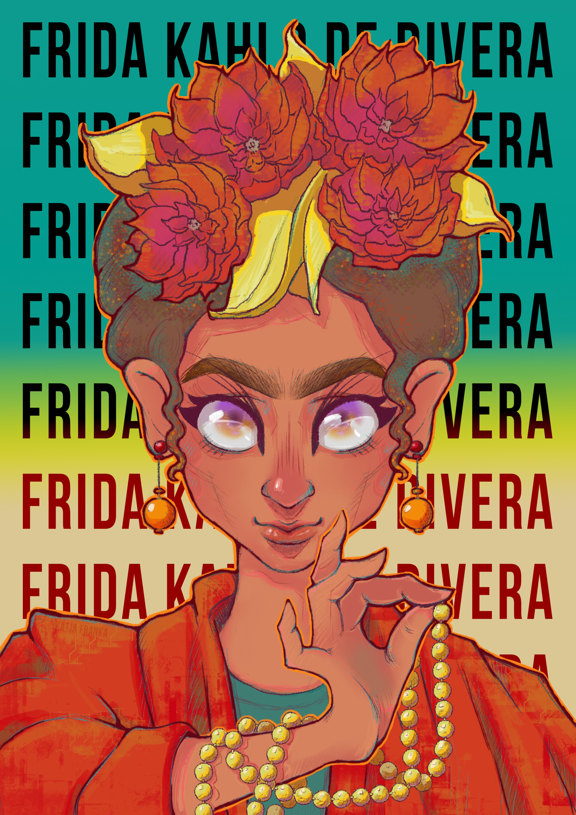 ArtStation - Frida Kahlo chellenge