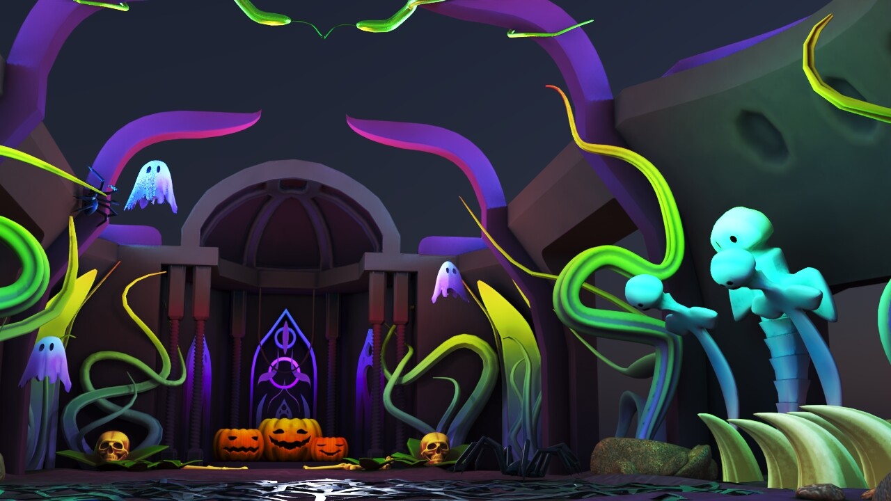 ArtStation - halloween spatial set design