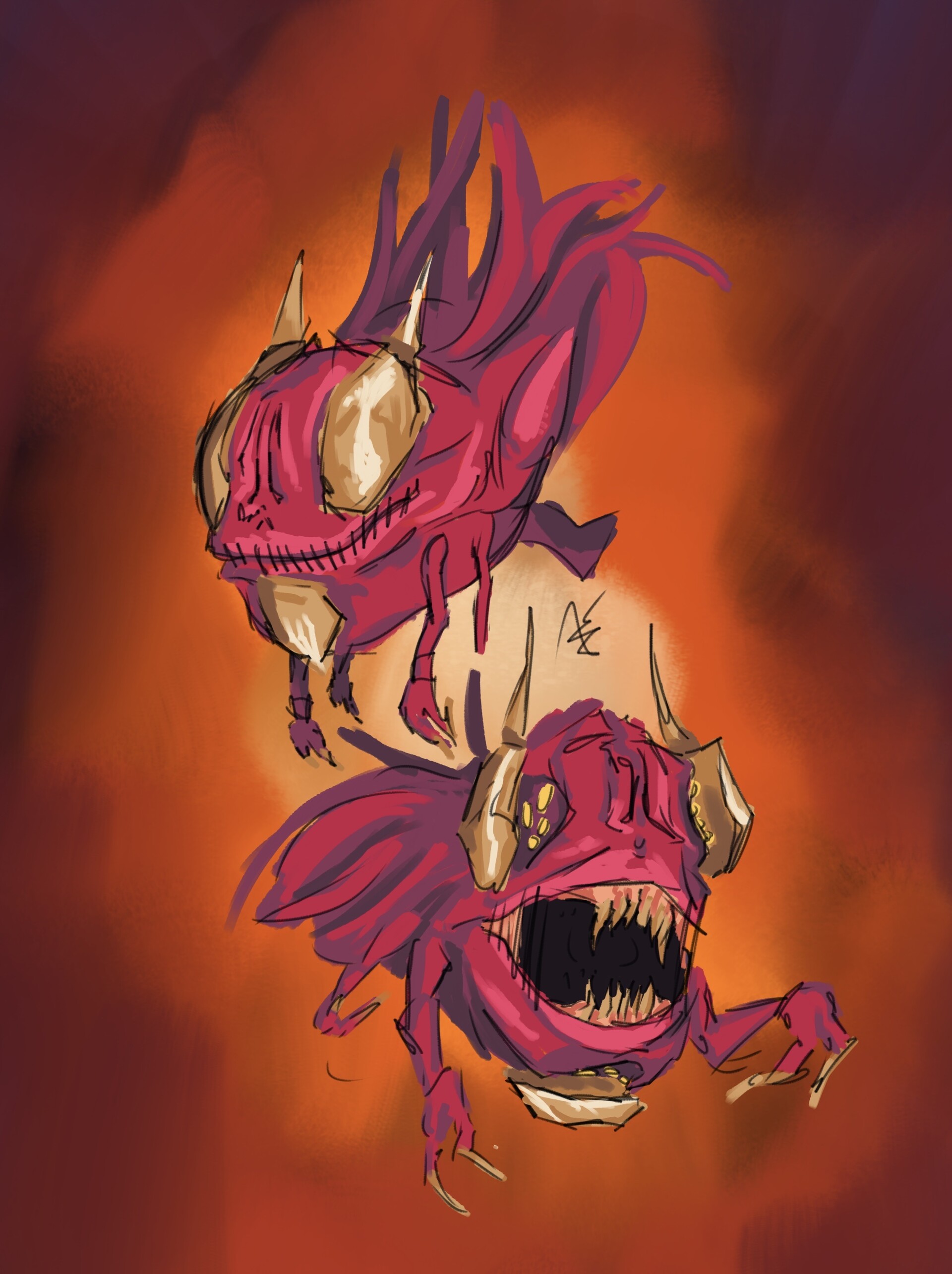 ArtStation - Eye of Cthulhu Demon Concept