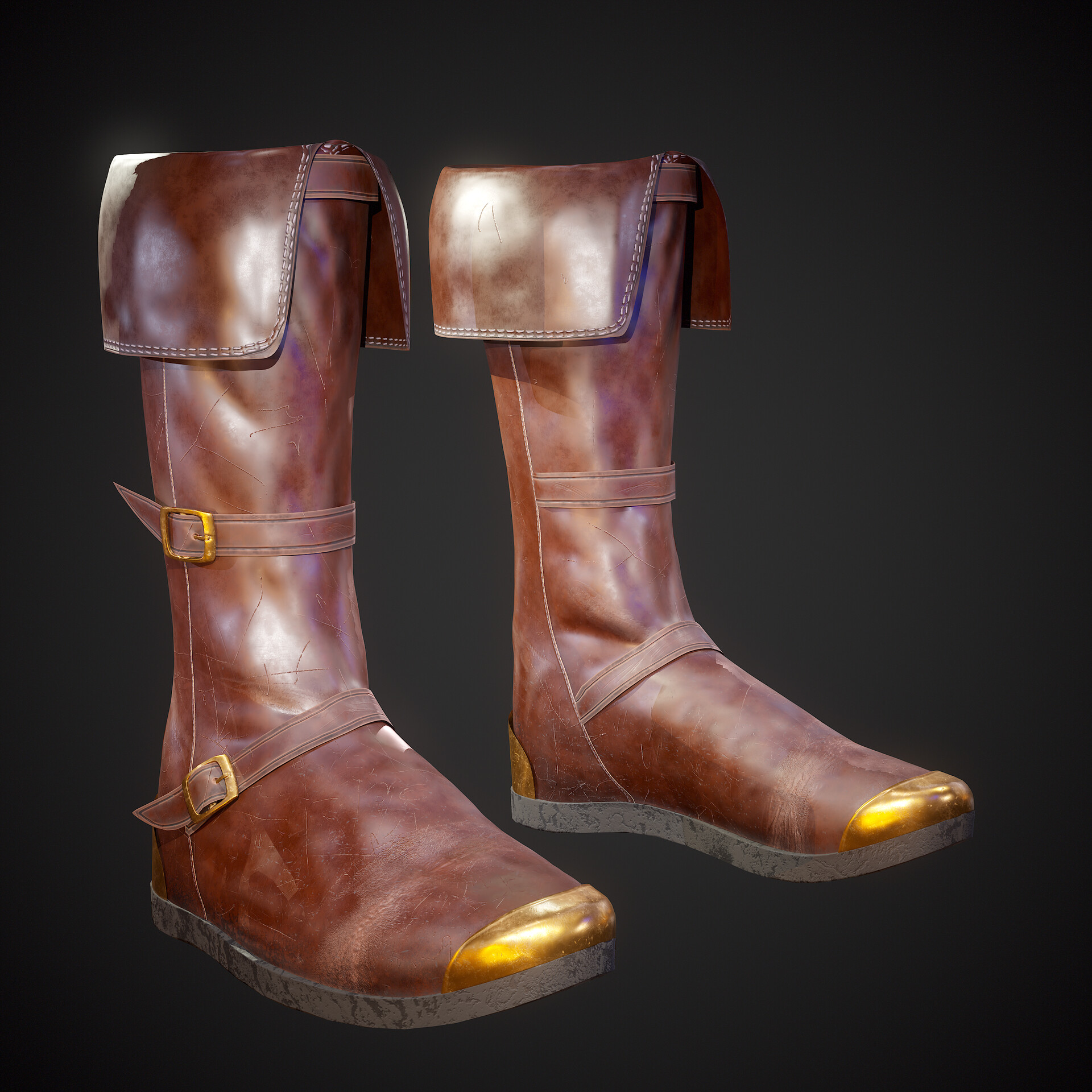 ArtStation - Boots - Game Ready Asset