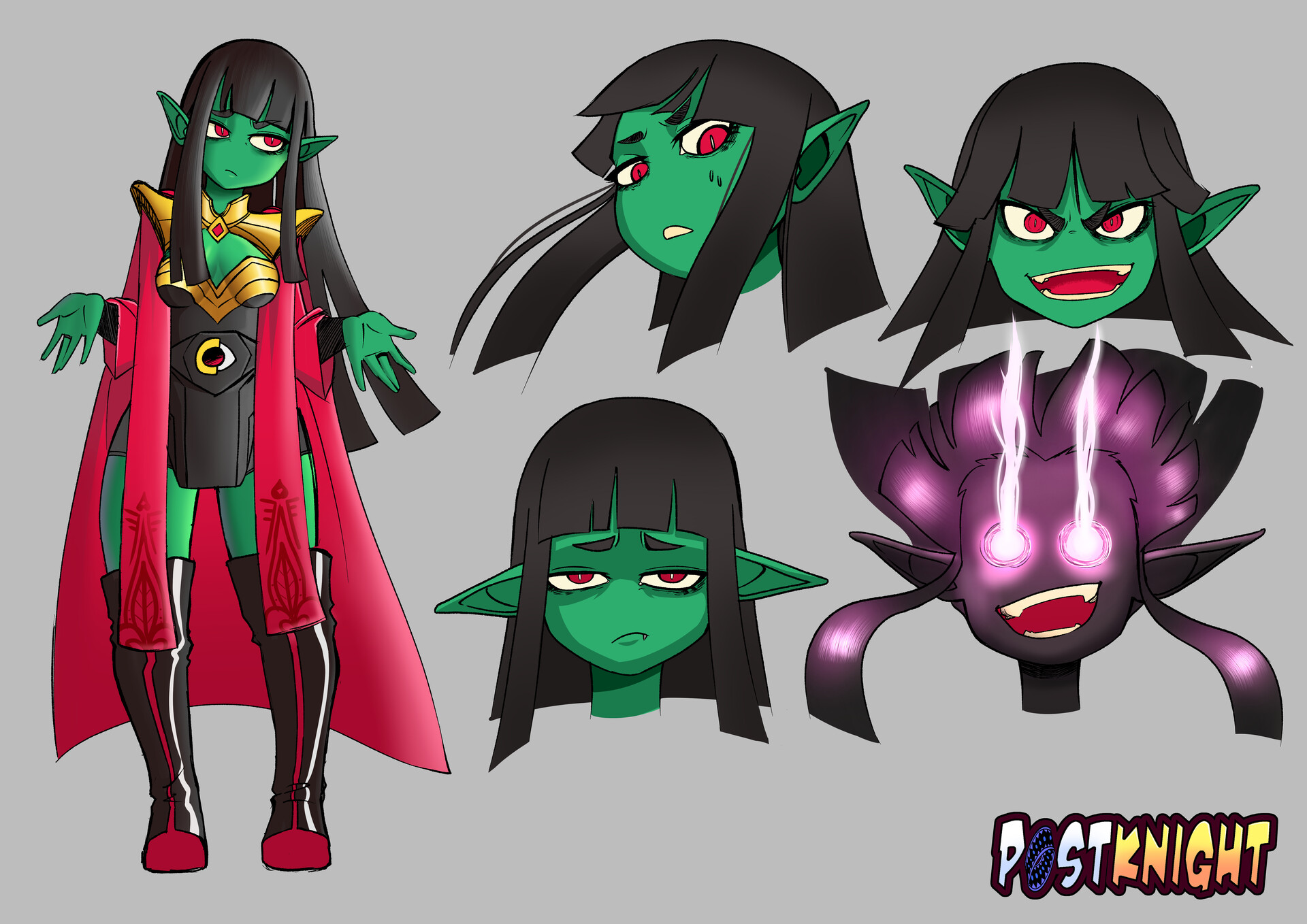 ArtStation - Postknight: Merah