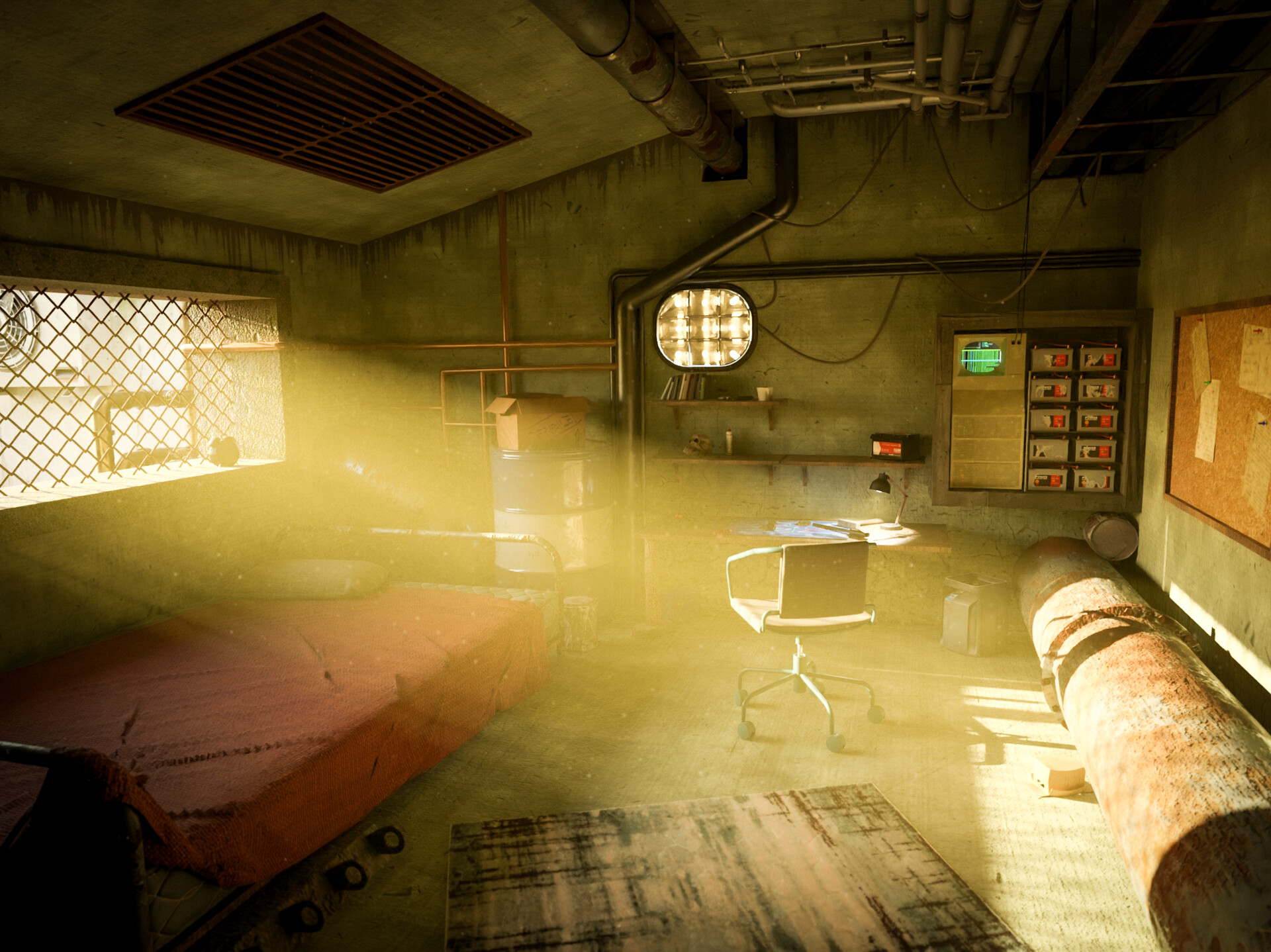 ArtStation - Dystopian Room