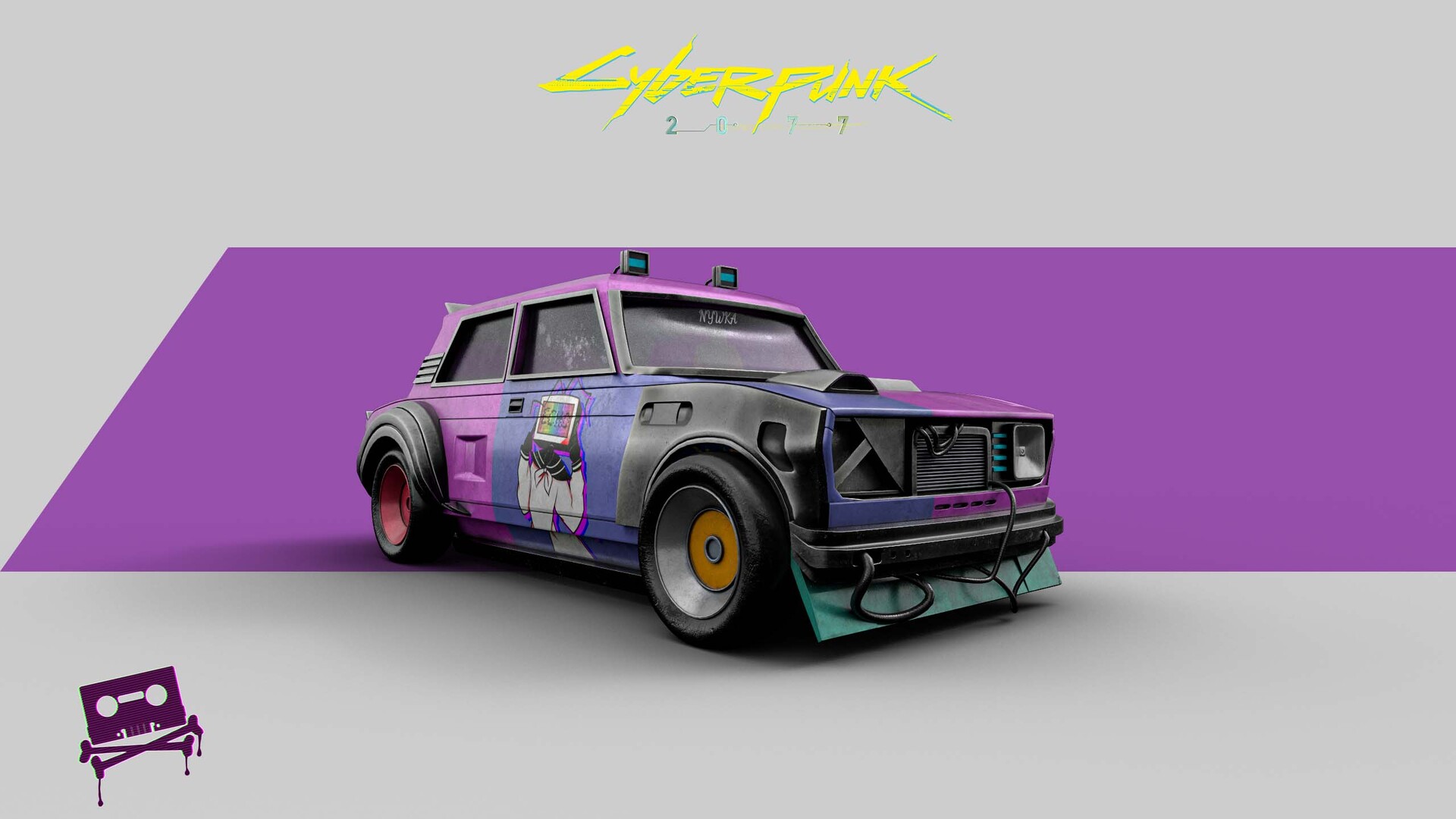 ArtStation - cyberpunk sci fi car