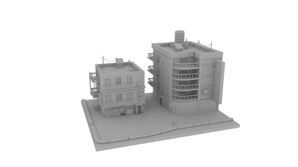 ArtStation - 3d building