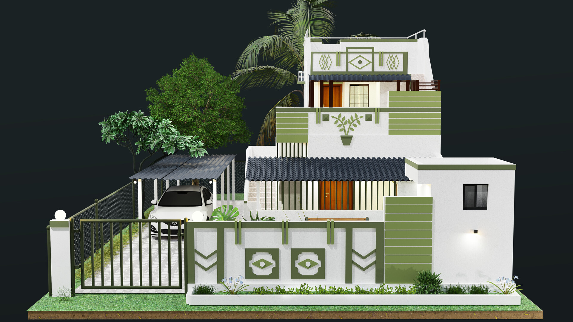 ArtStation - 3D House Model Created with Blender Software