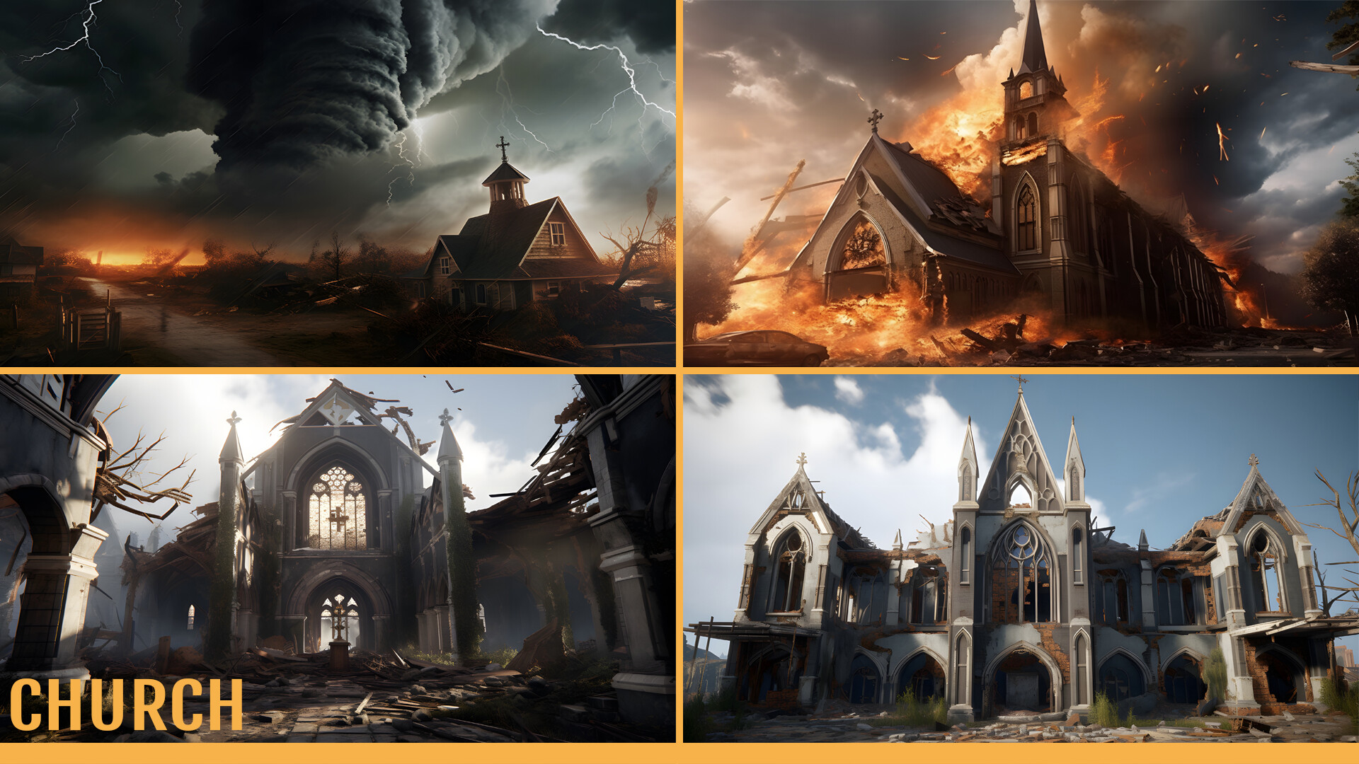 Artificial Dimension - 1200+ Apocalyptic Environment Concept pack in 5 ...