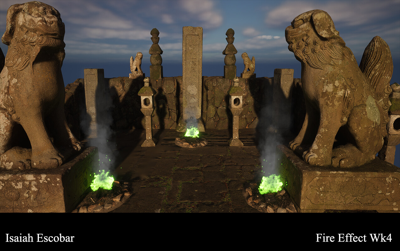 ArtStation - Fire-Emitter_Wk4 Environment Art