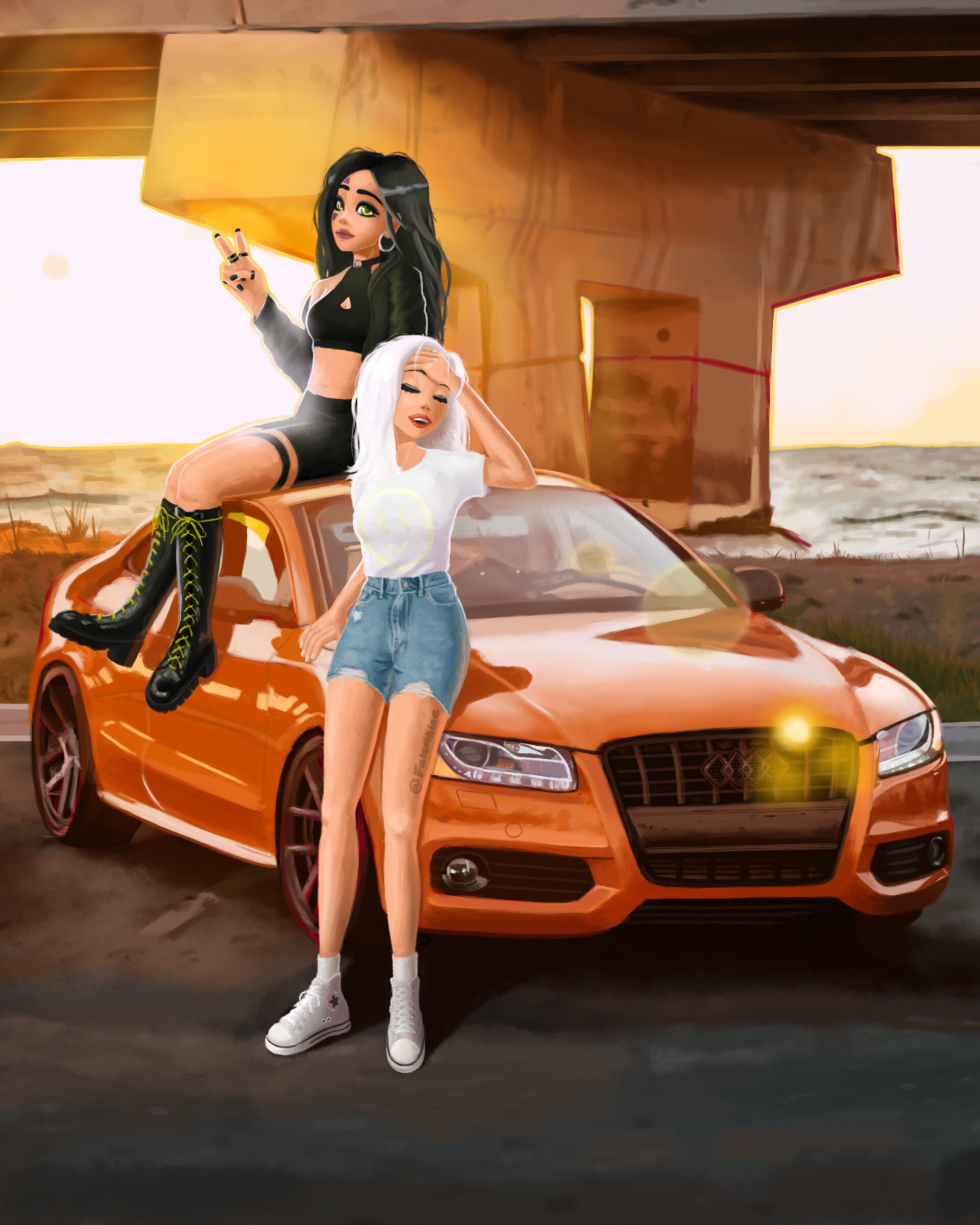 ArtStation - Flora & Falem (OCs) - Chill