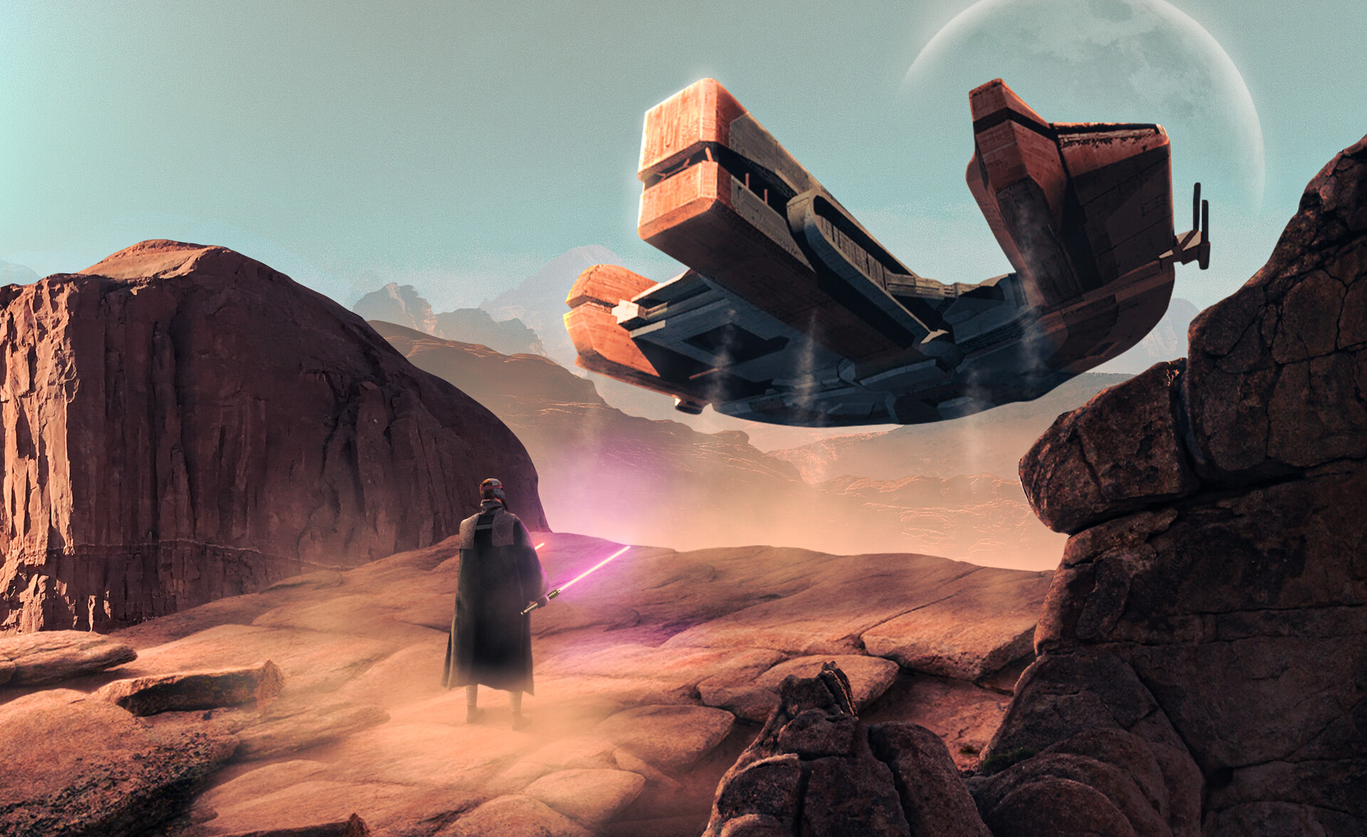 ArtStation - Ebon Hawk Poster