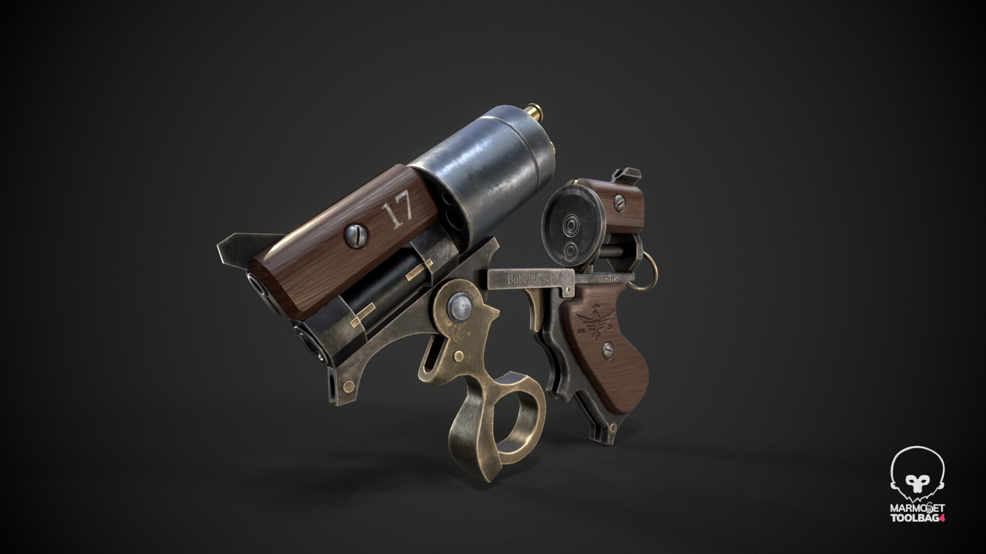 ArtStation - Steampunk Revolver