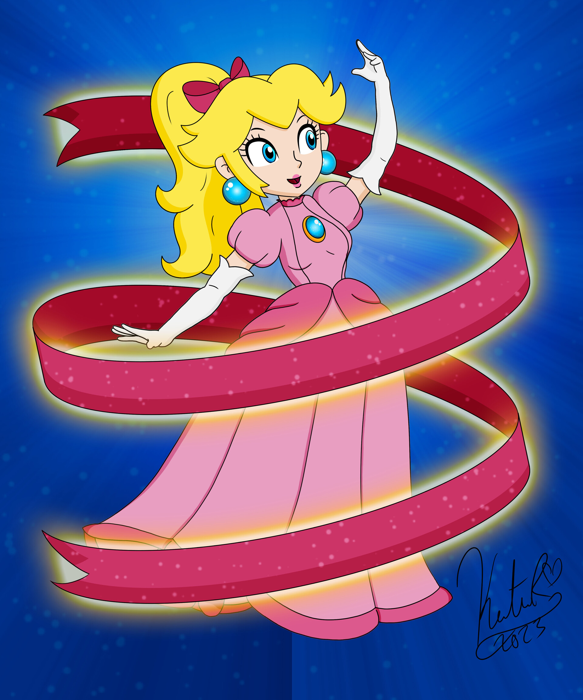 princess peach 2d deviantart
