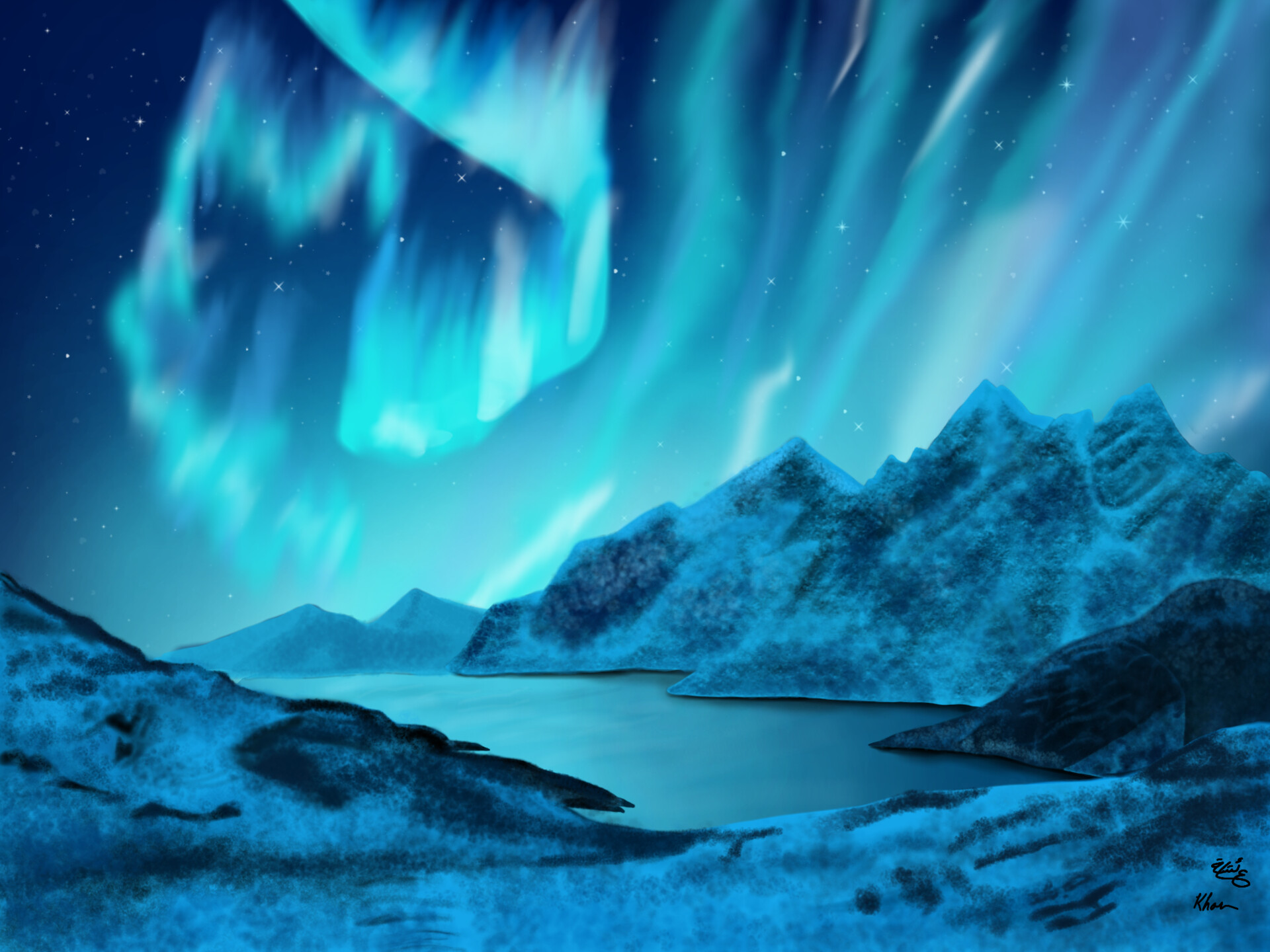 ArtStation - Blue Aurora