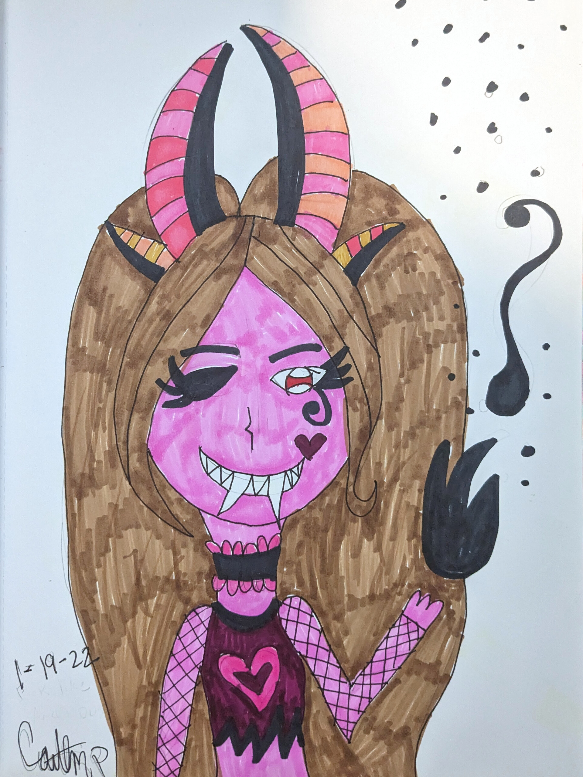 ArtStation - Pink Flames and Fangs