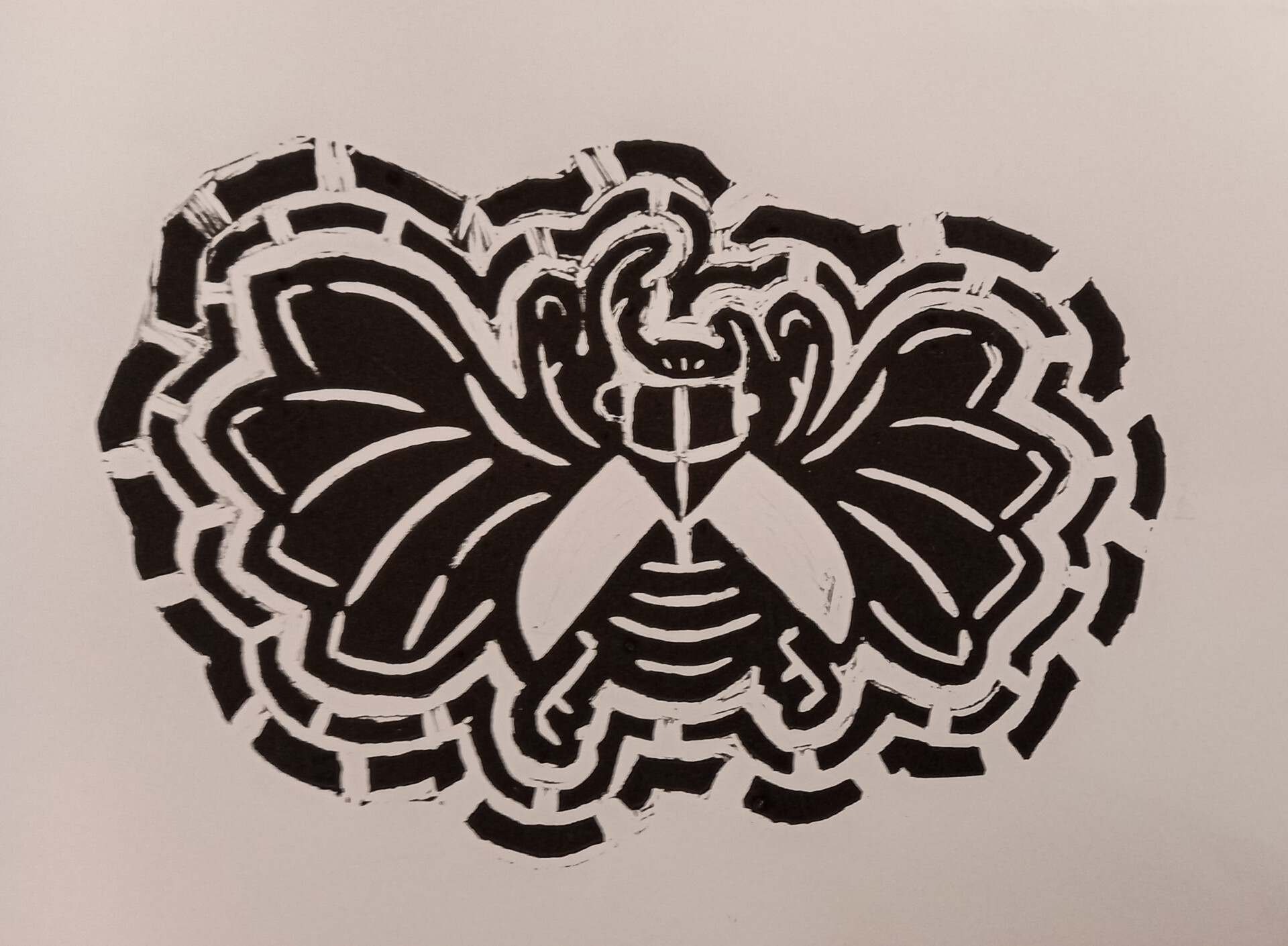 Ihor Yurchenko (YOK) - Linoryt / Linoleum cut / Матриця Лінорит