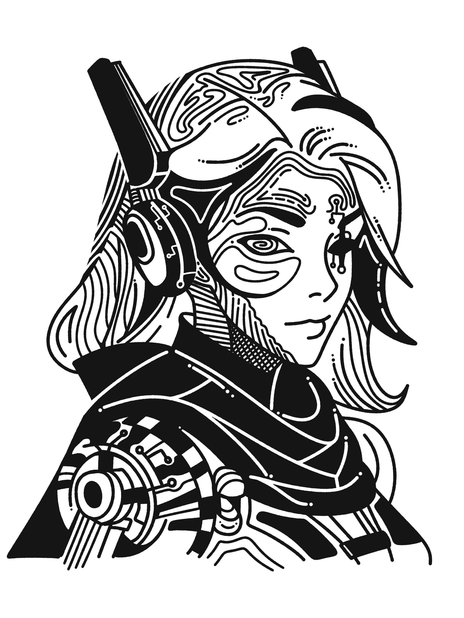 Ihor Yurchenko (YOK) - Linoryt / Linoleum cut / Матриця Лінорит