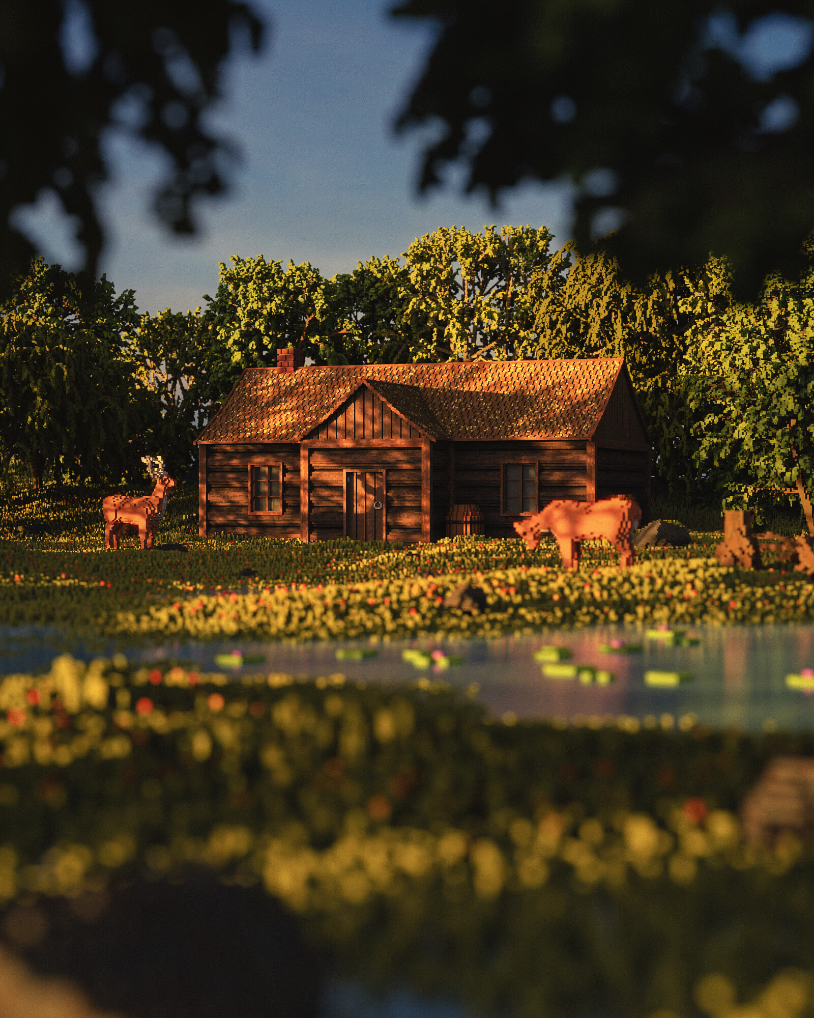 ArtStation - Deer cabin