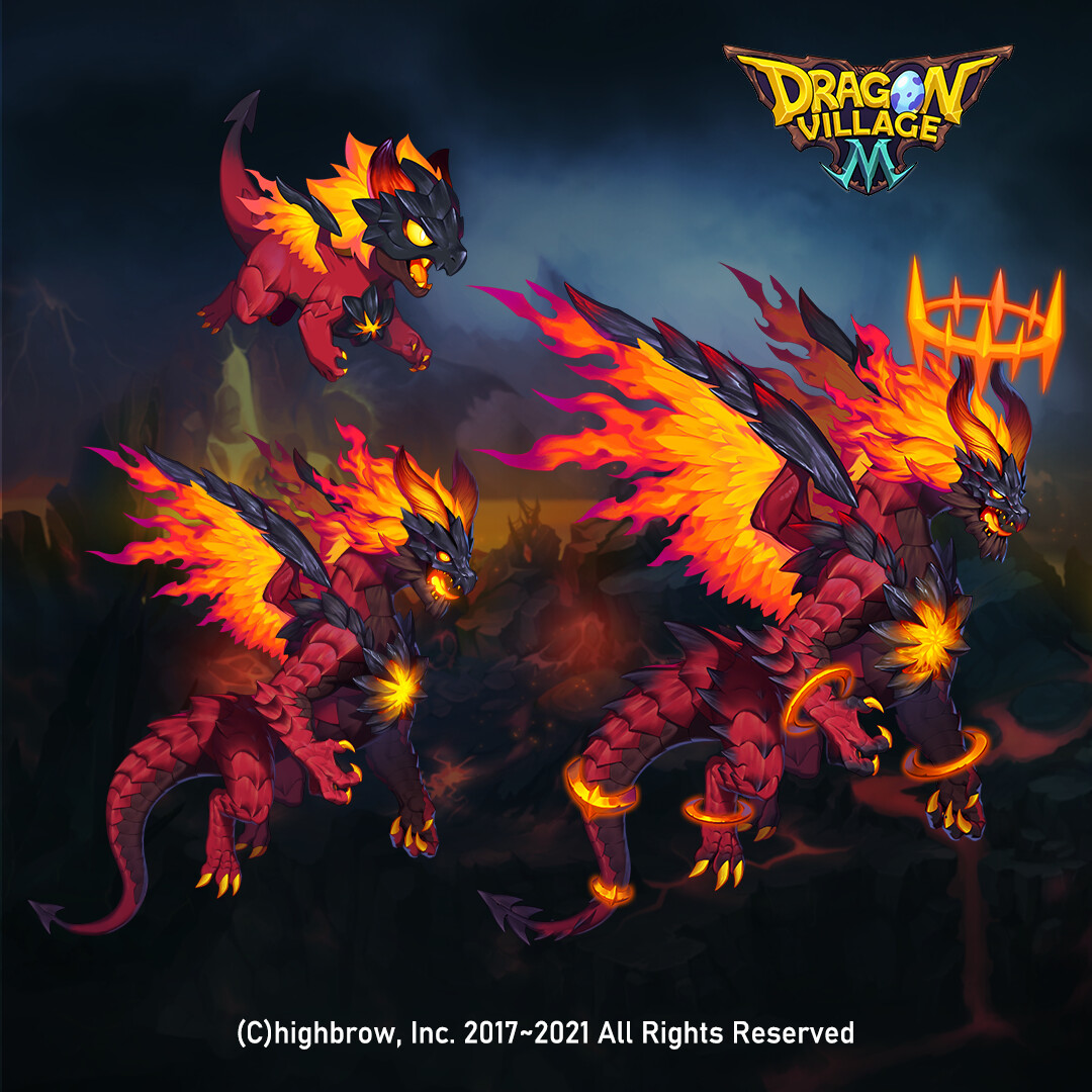 ArtStation - [Dragon Village M] talissah Dragon design work.