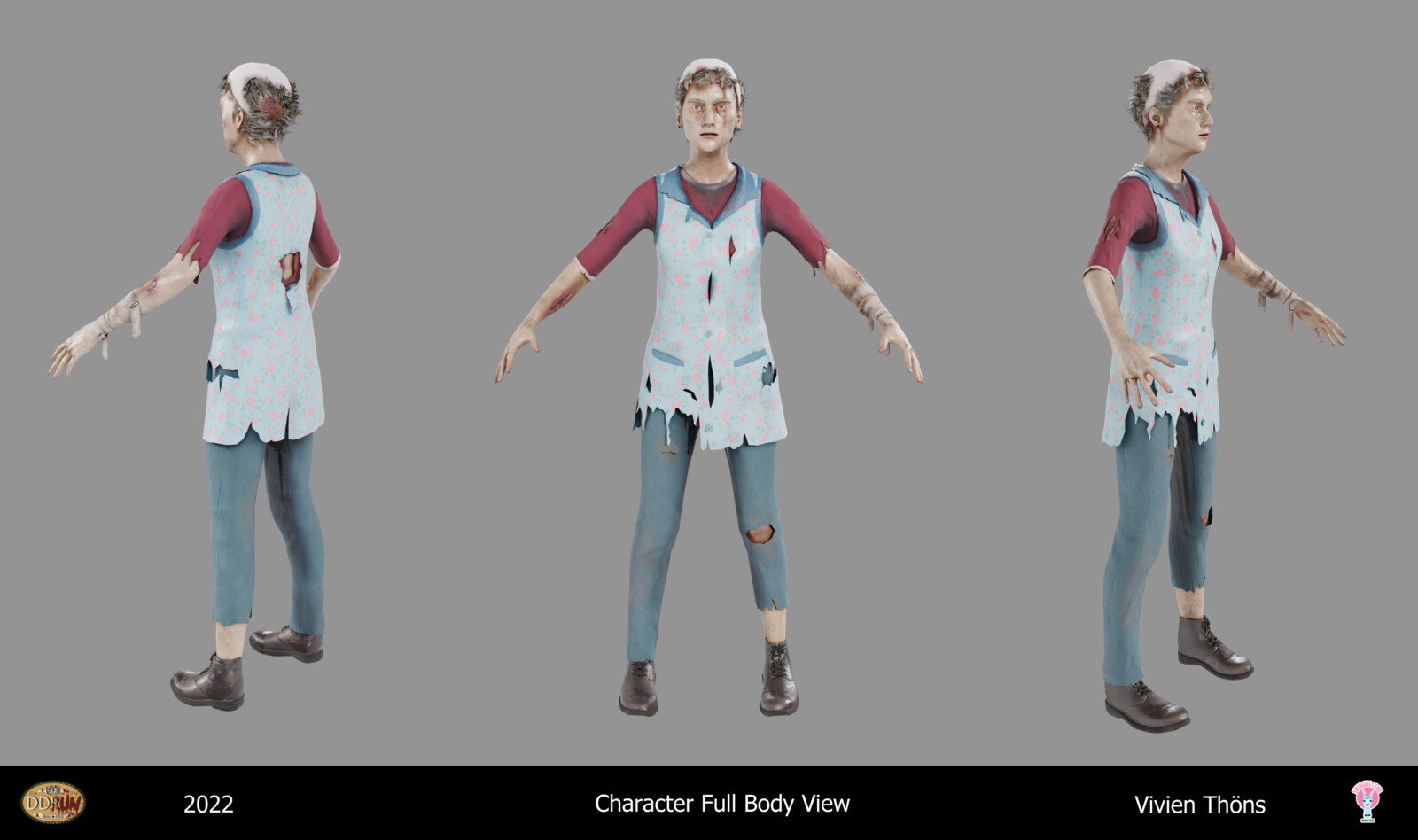 Vivien Thöns - DDRun Brauraus Character Modeling & Texturing