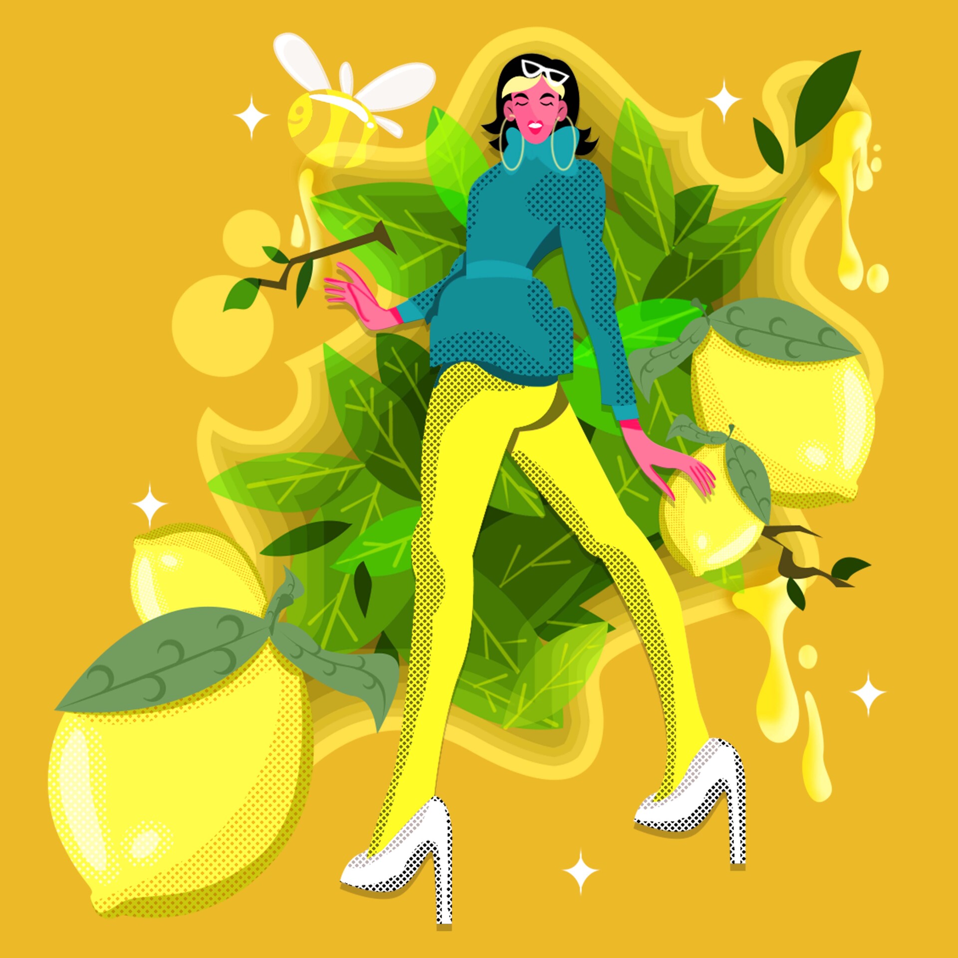 ArtStation - yellow colour explor & create some interesting design