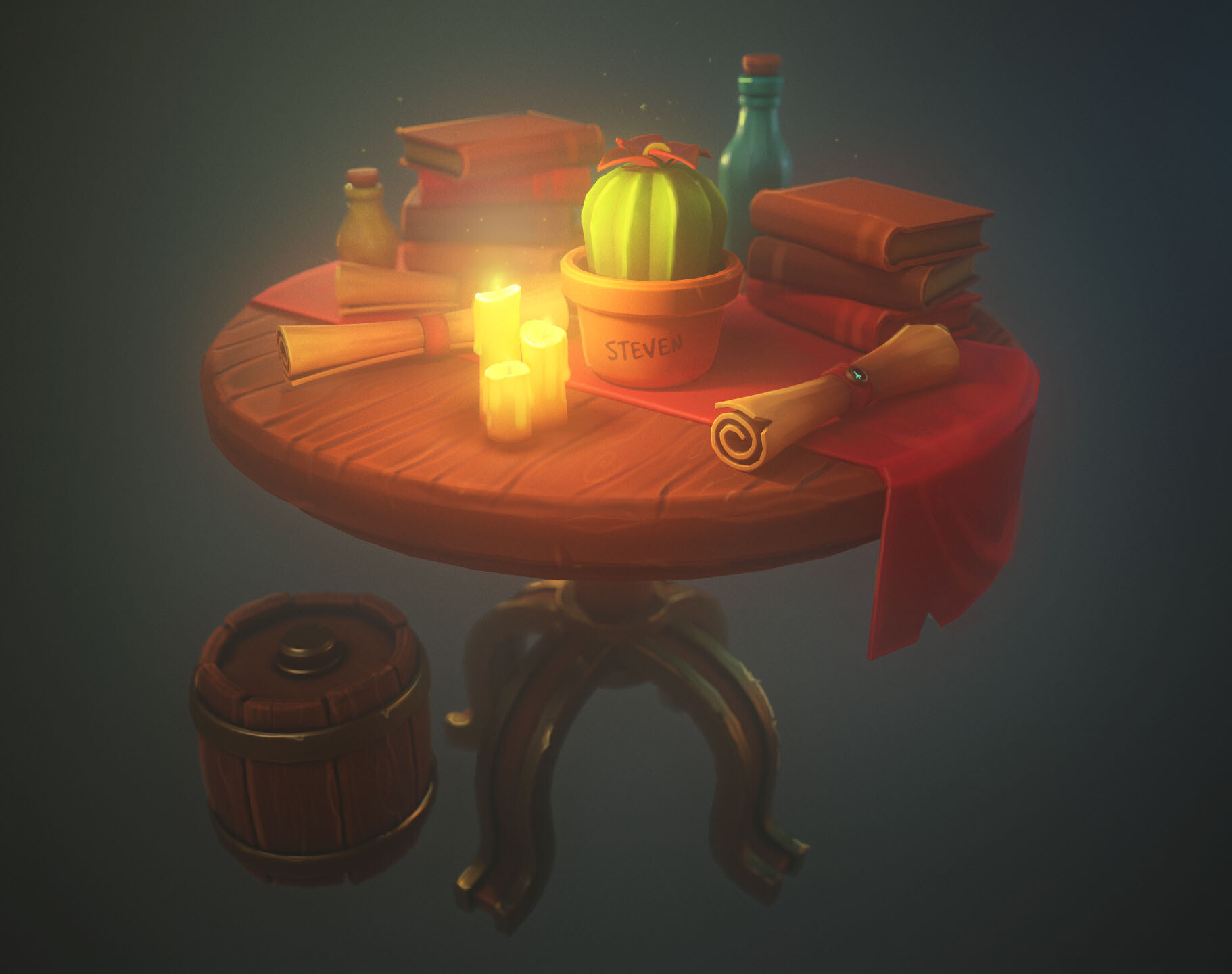 ArtStation - Stylized Table