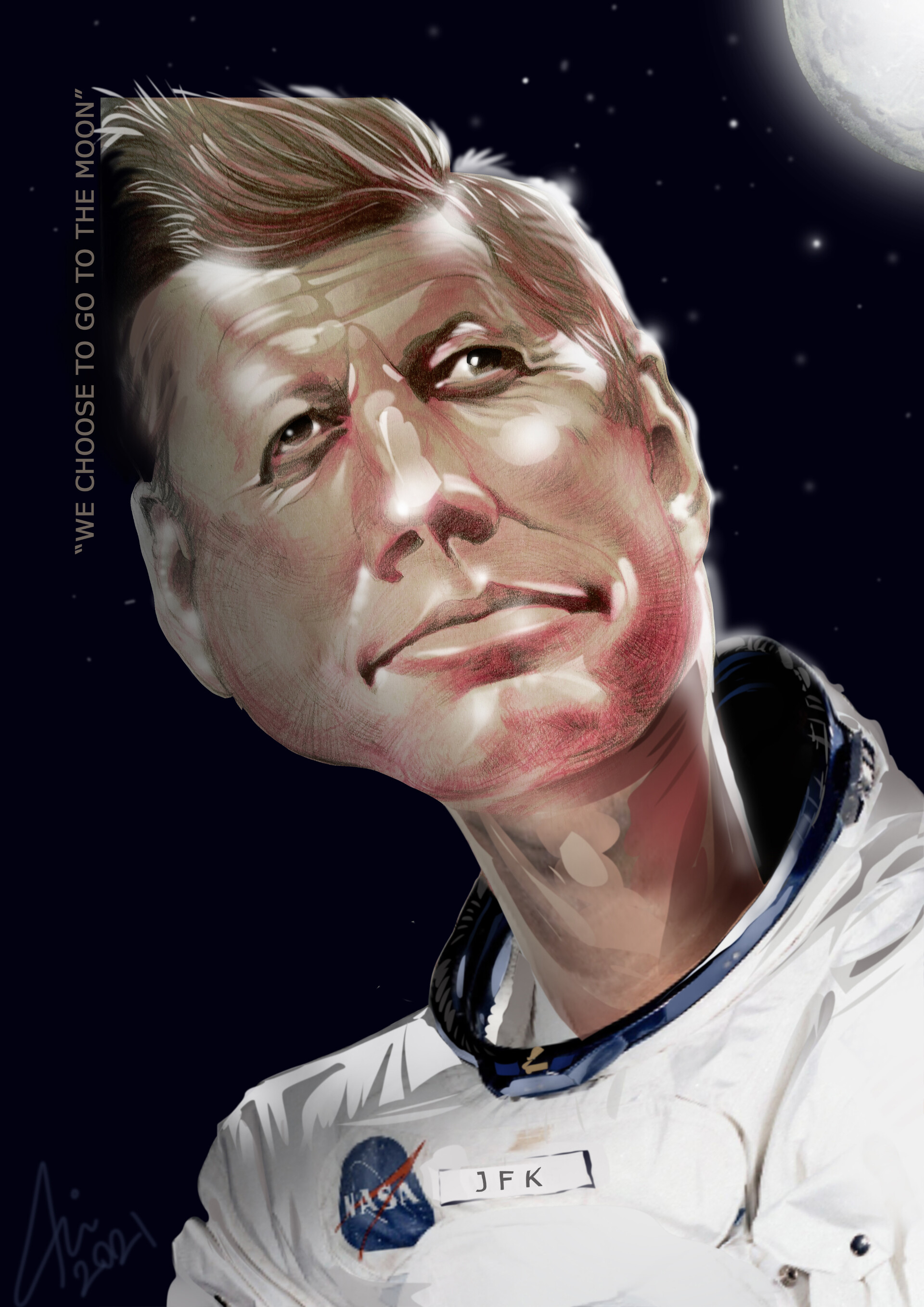 ArtStation - JFK - Pencil Drawing