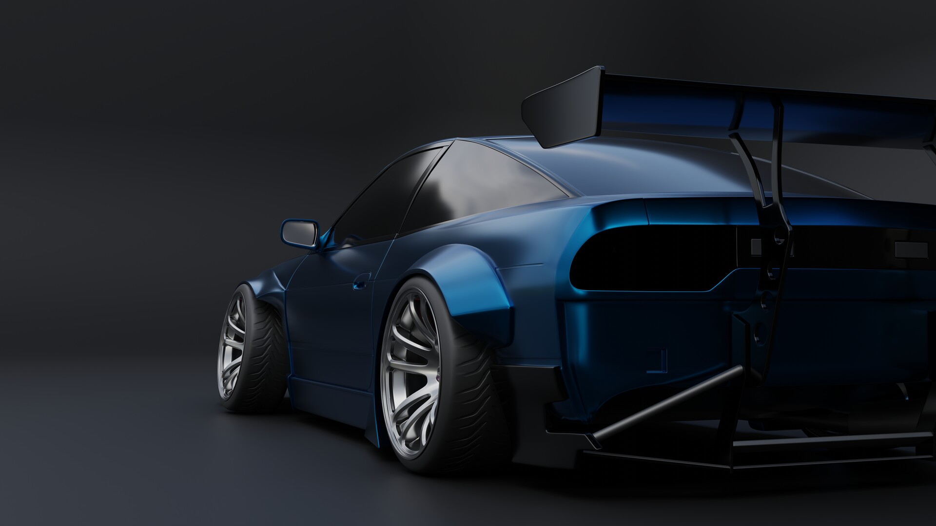 ArtStation - Nissan 180sx Rocket Bunny