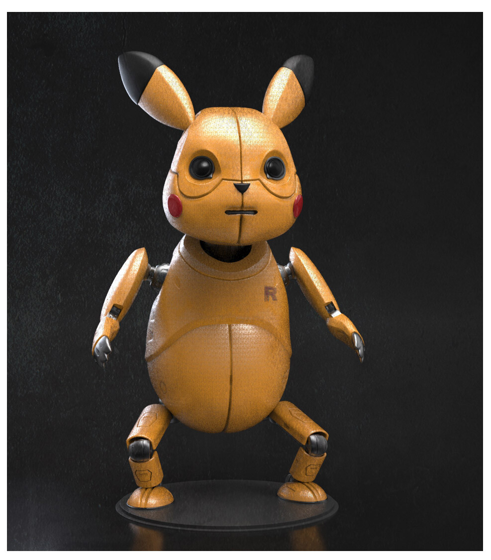 ArtStation - pichachu robot private commission