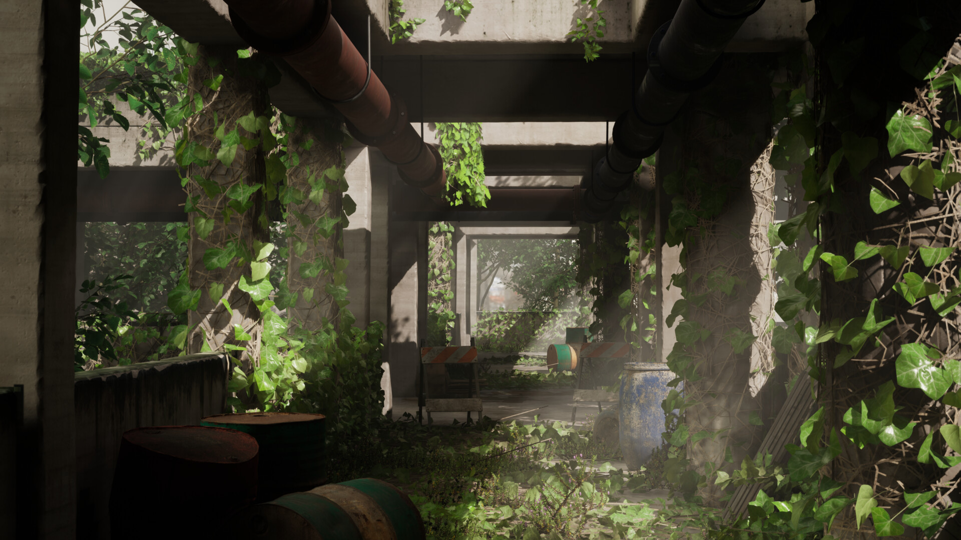 ArtStation - First Unreal Engine 5 Portfolio - Abandoned Concrete Walkway