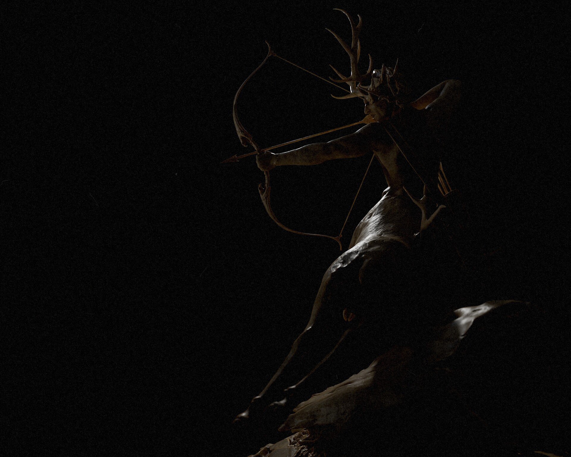 Georgian Avasilcutei - Cervitaur statue - game asset