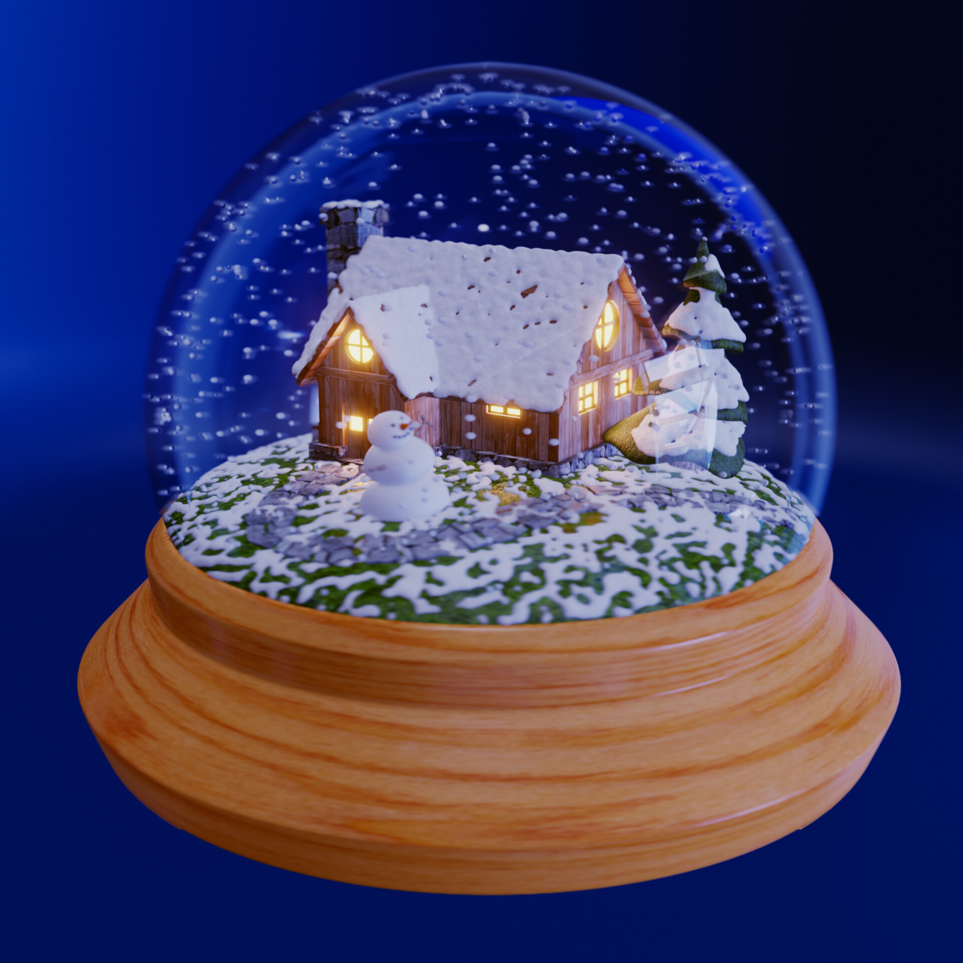 ArtStation - 3D snow globe