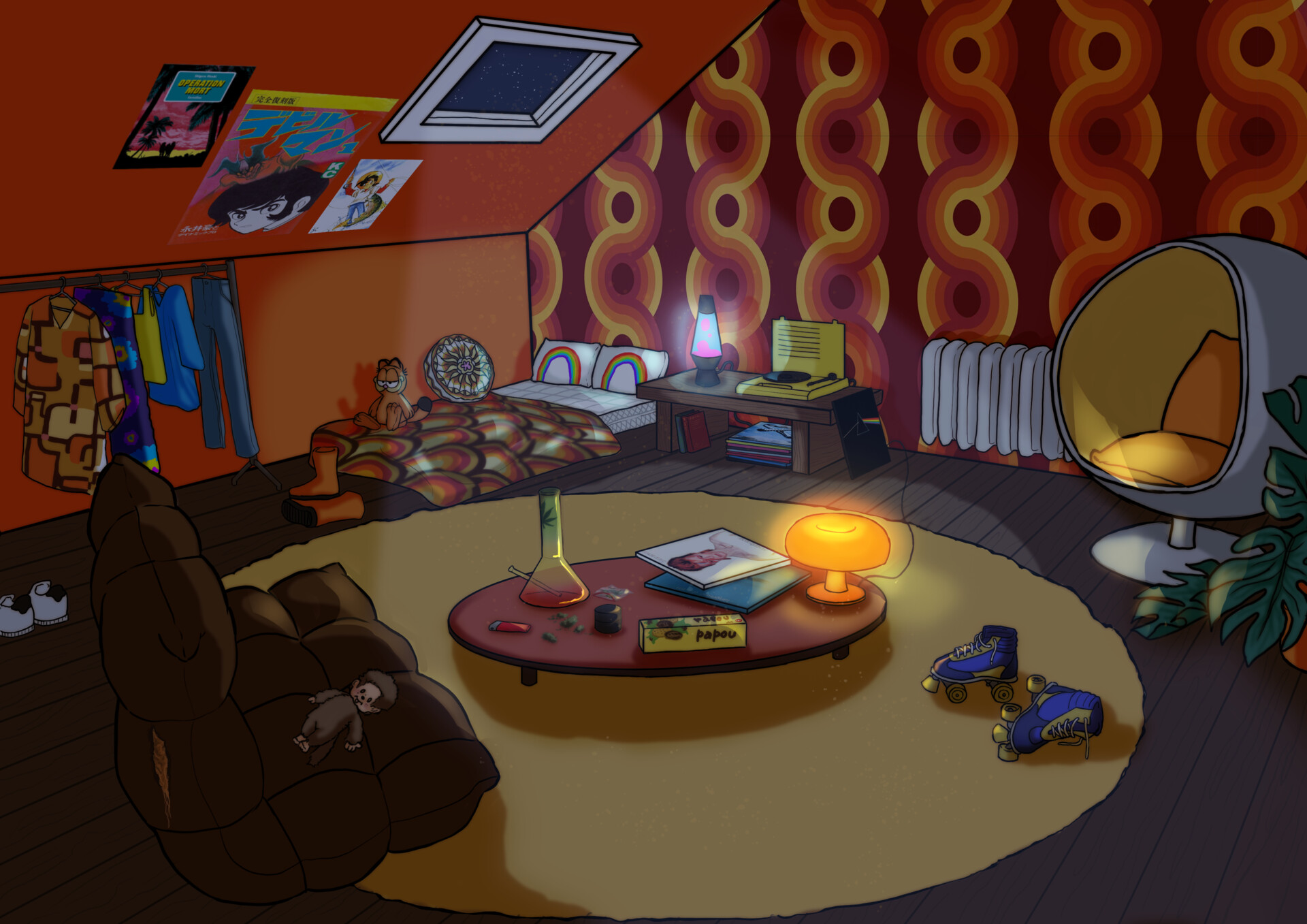 ArtStation - 80's room