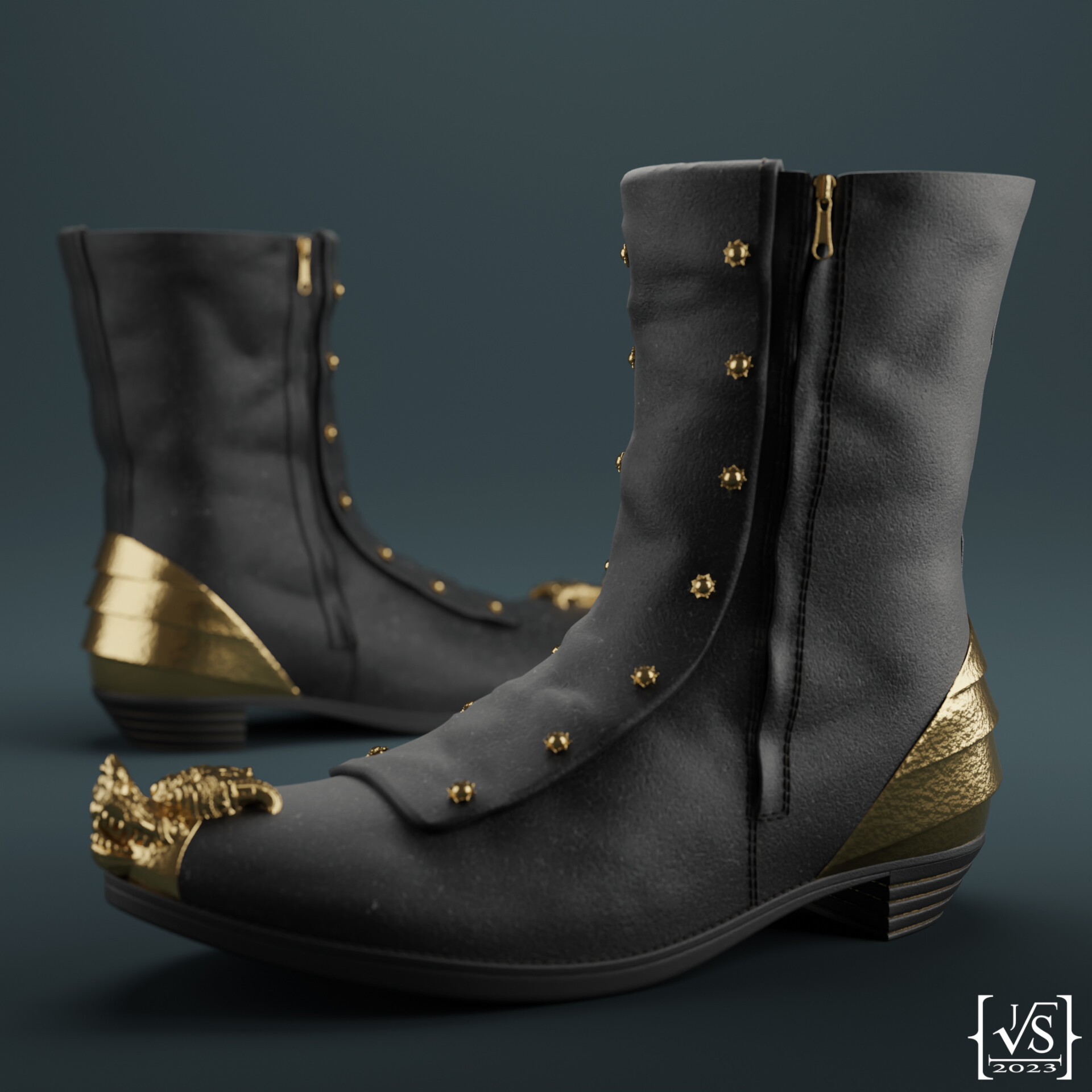 ArtStation - Taranjva - Cyberpirate Boots