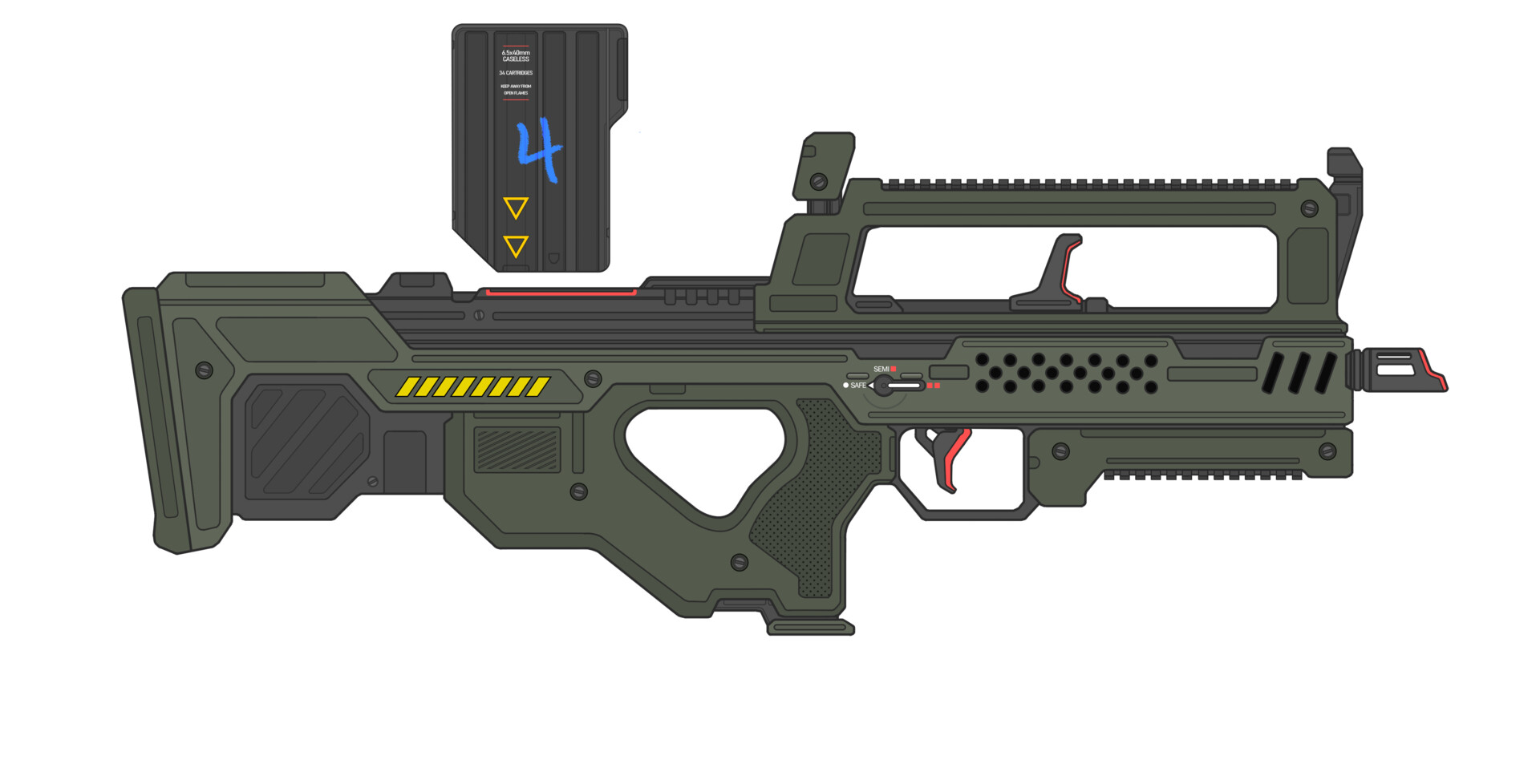 FTWilliams - Odd Assault Rifle - "Type 50 SBR-C"