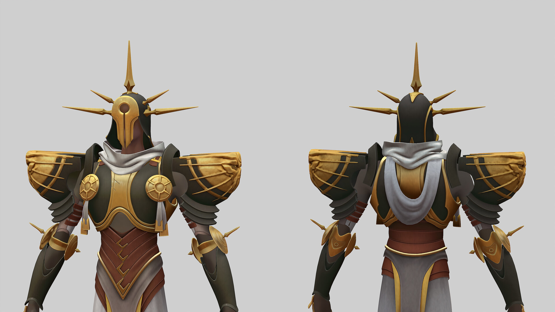 igor Mandalla - Stylized-HandPainted-Celestial Soldier