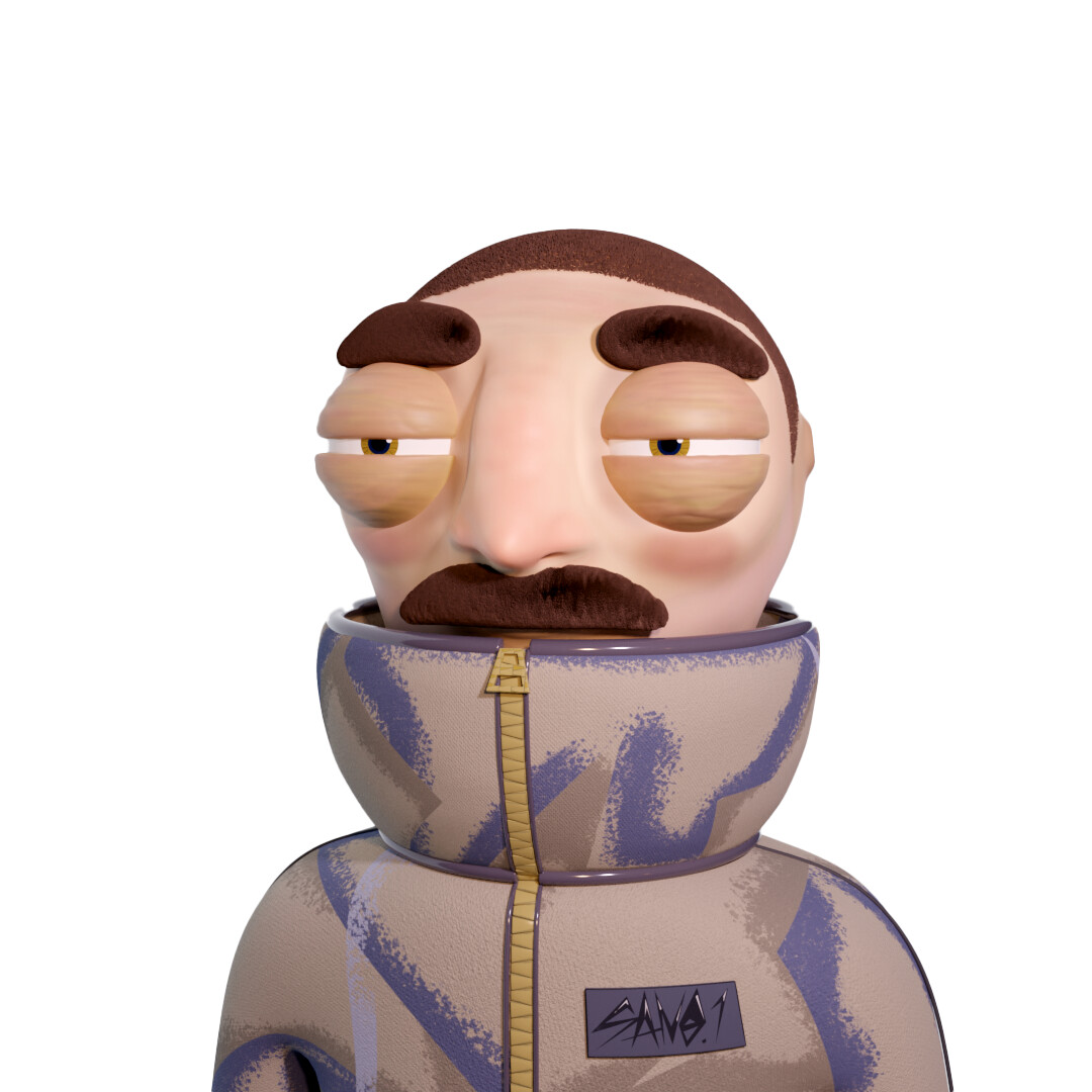 ArtStation - Hype Stache Self Portrait