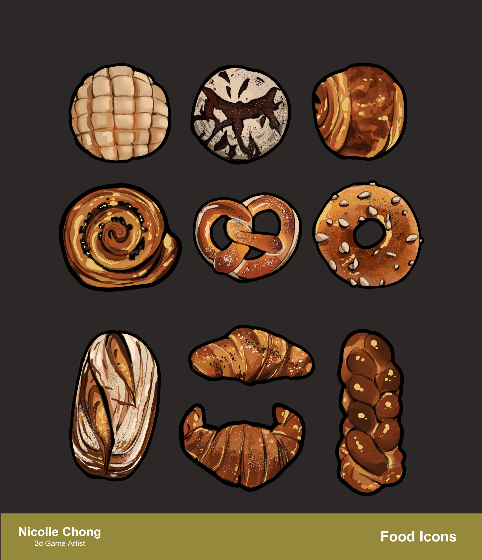 ArtStation - Food icons
