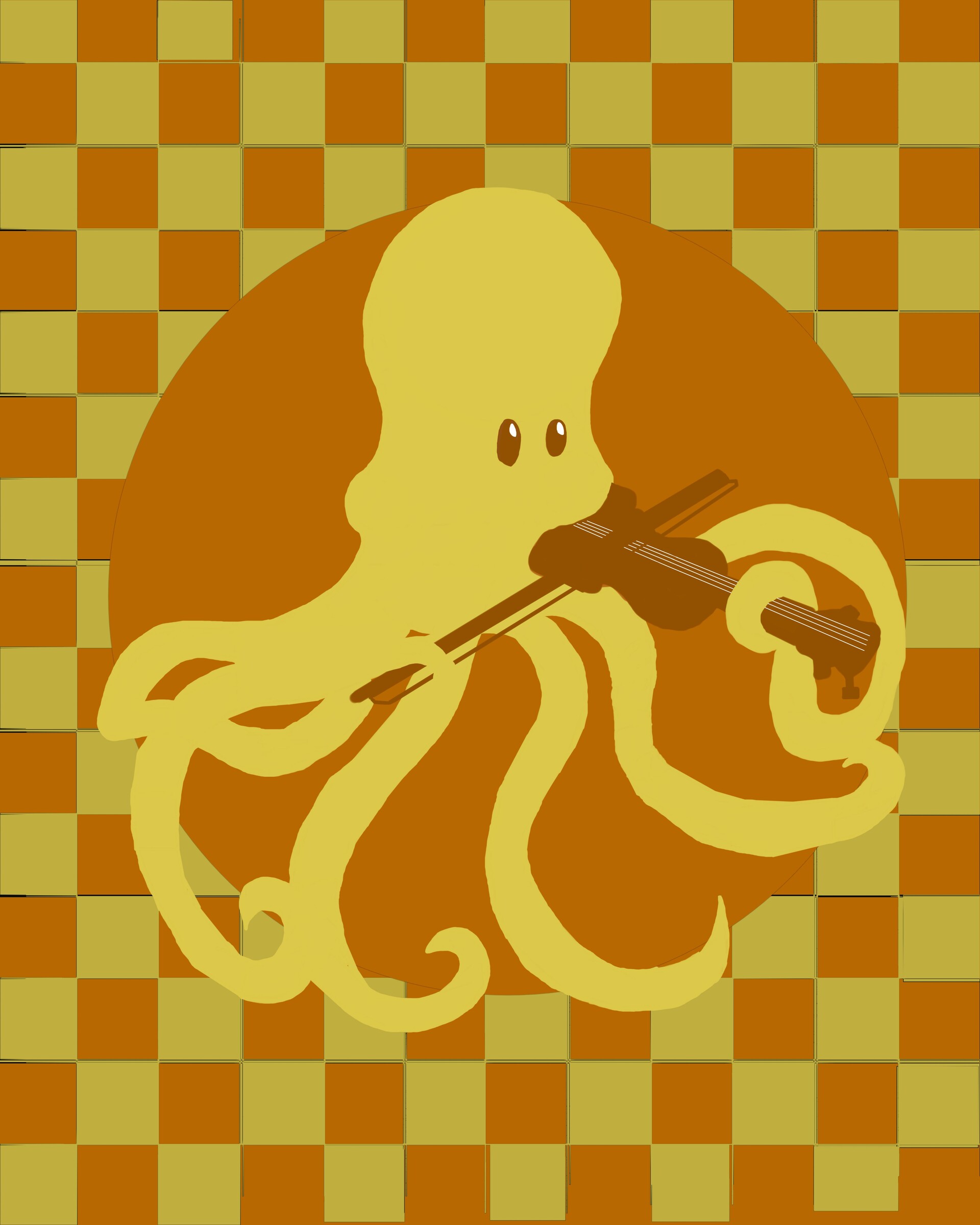 ArtStation - Octopus playing Violin