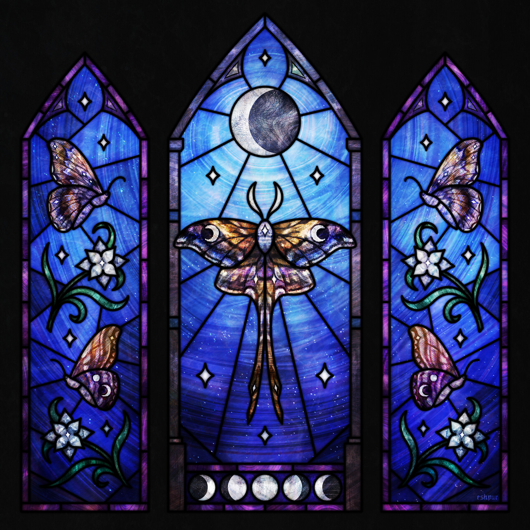 ArtStation - Moon Moths