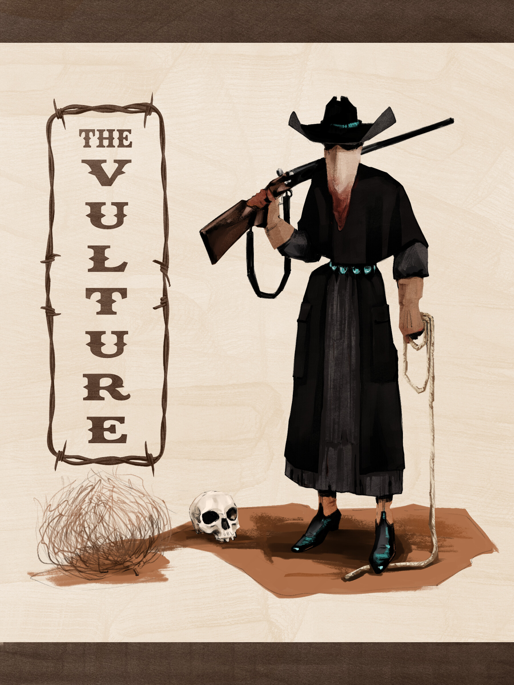 ArtStation - "The Vulture" Character Page