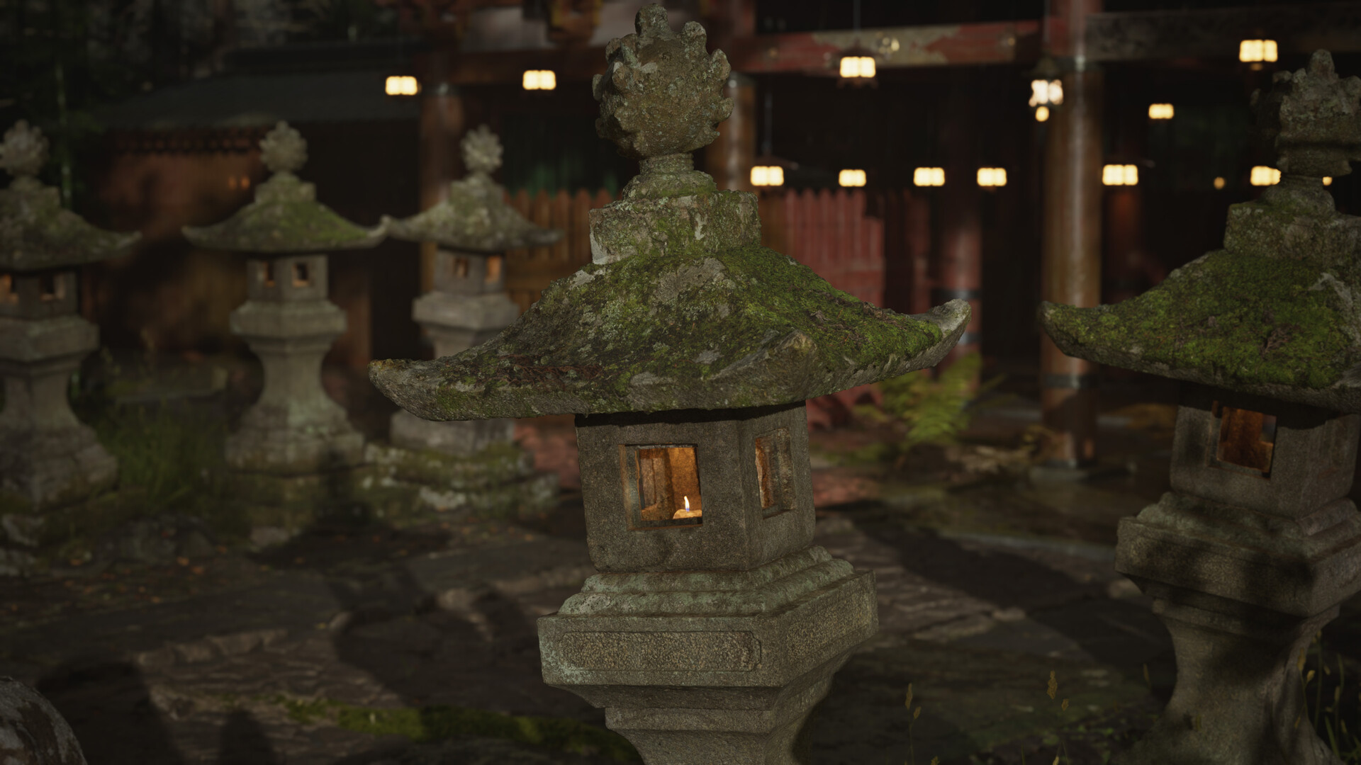 Pasquale Scionti - Physical based lighting Japanese Shrine Unreal Engine 5.2 Lumen Quixel