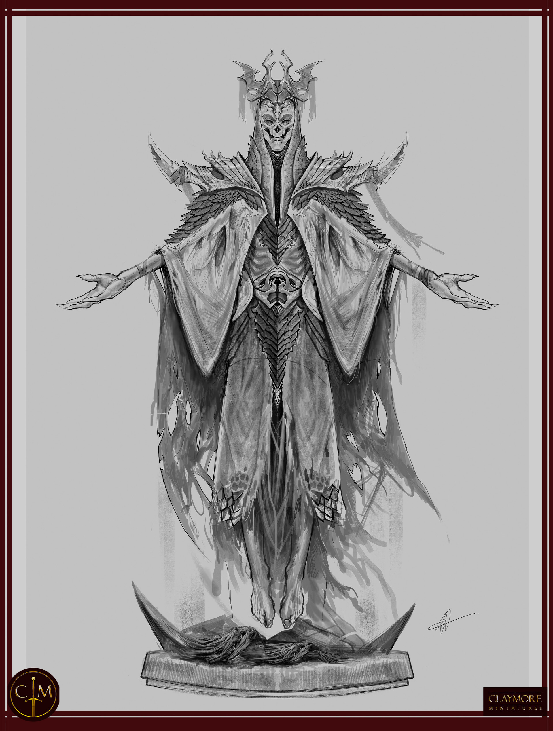 ArtStation - Dragon Priest - Claymore Miniatures