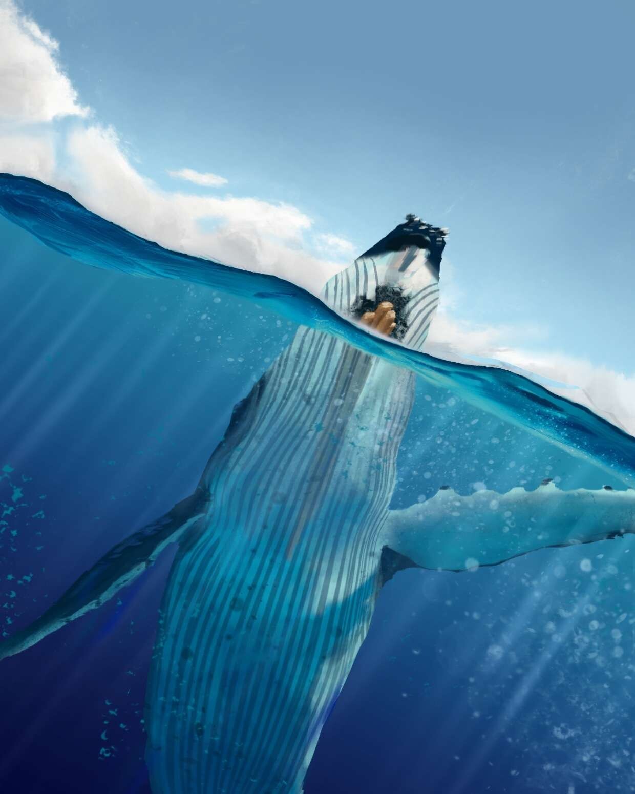 ArtStation - Whale study painting