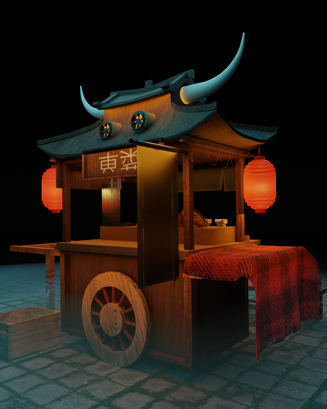 ArtStation - food cart model