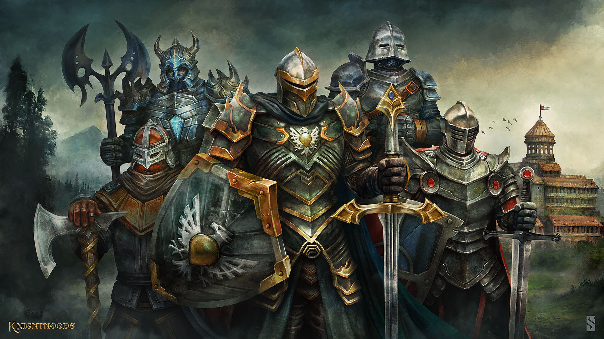 ArtStation - Knighthoods - character designs for customizable knights