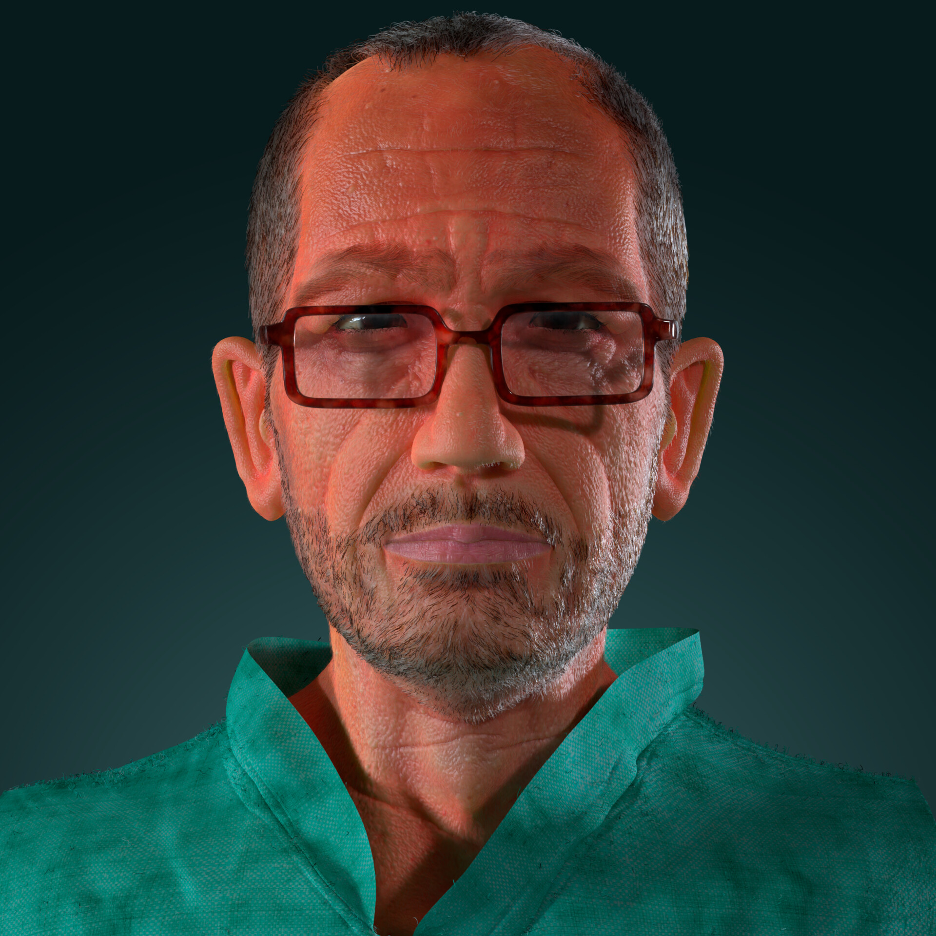 ArtStation - 3D Portrait of an old man