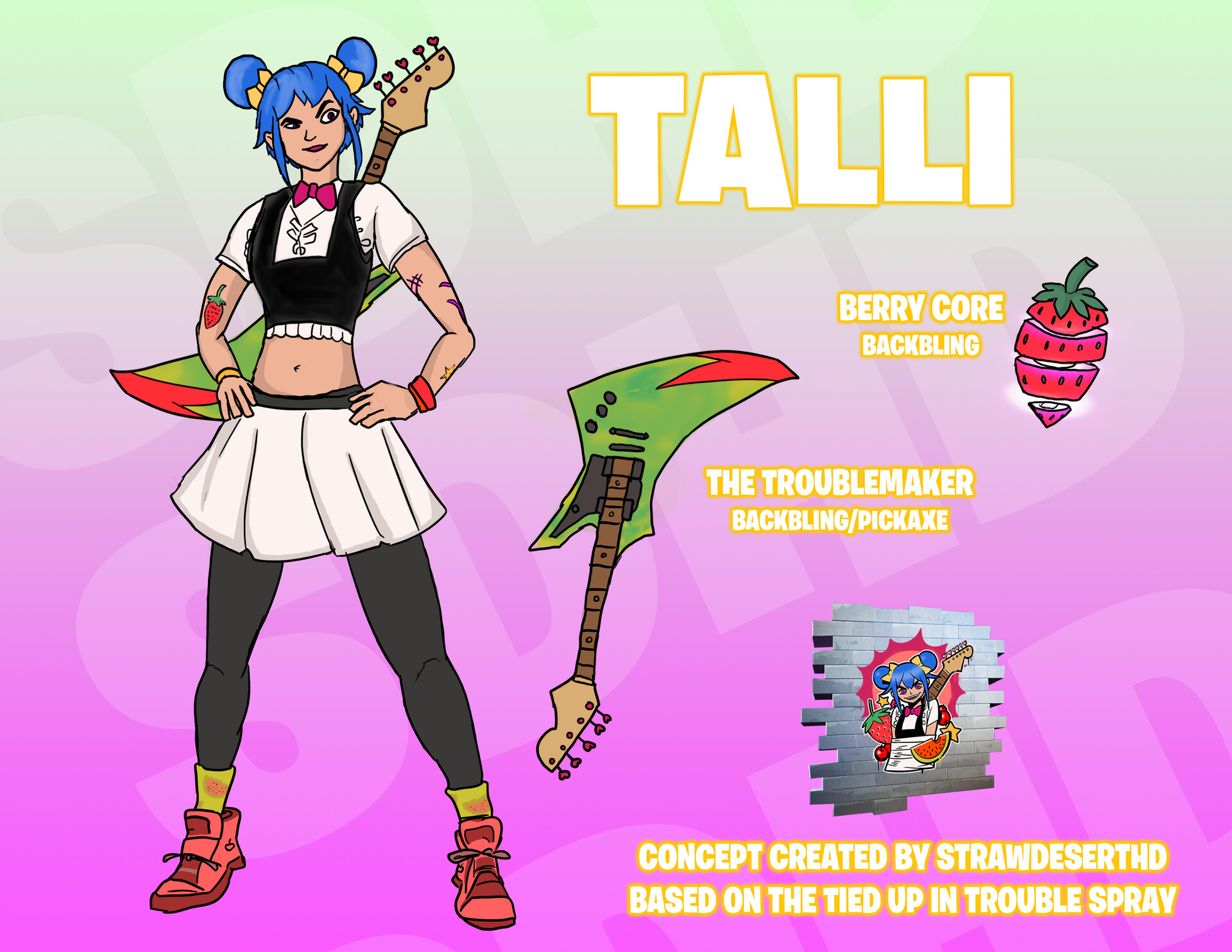 StrawDesertHD - Talli - Fortnite Fan-Made Character Based on an Actual Fortnite Design