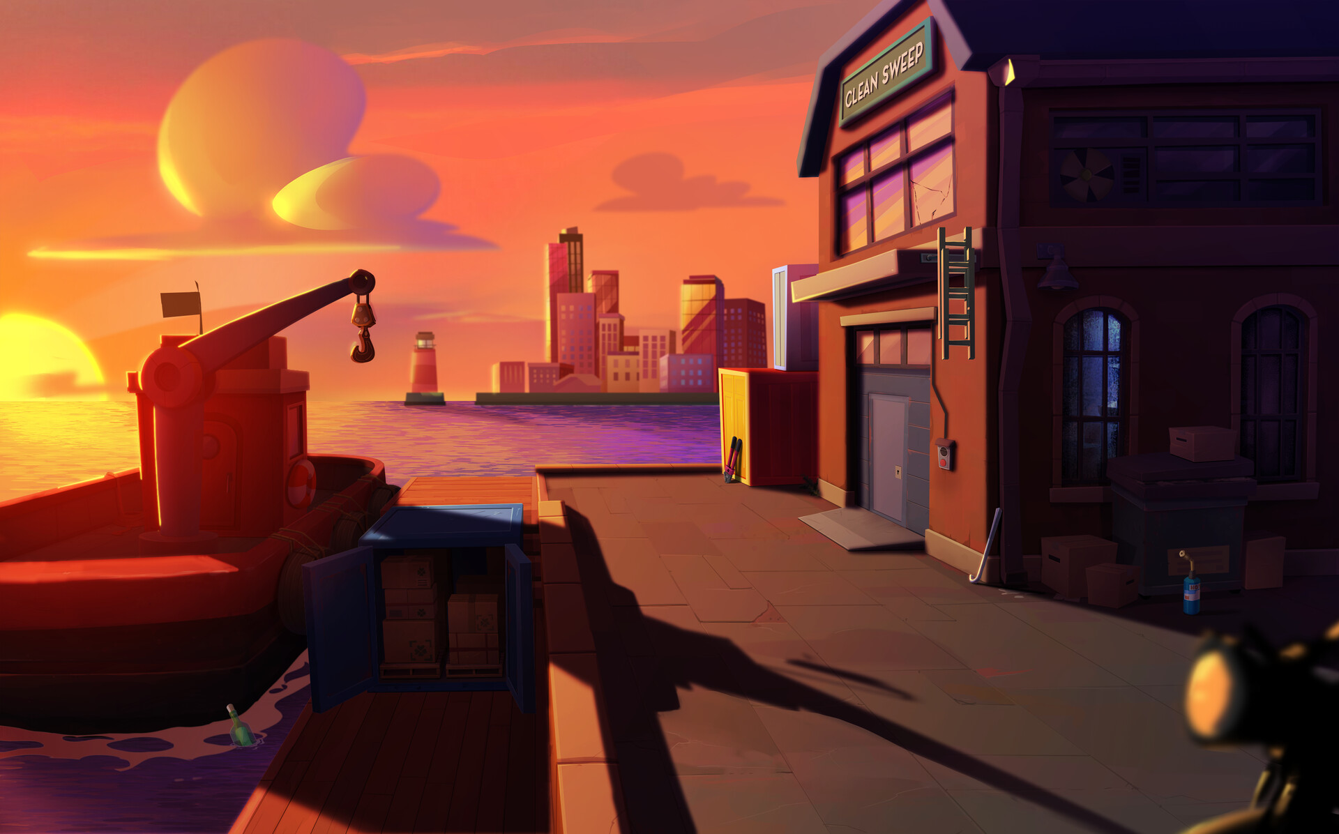 ArtStation - Match Noir - The Wharf