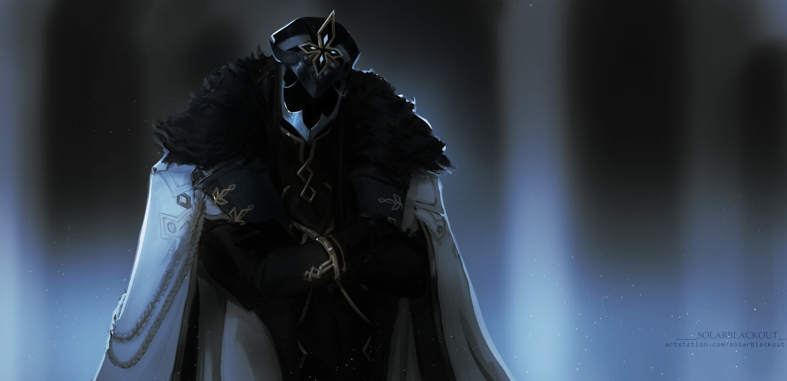 SOLARBLACKOUT - Capitano. Genshin Impact fan art.